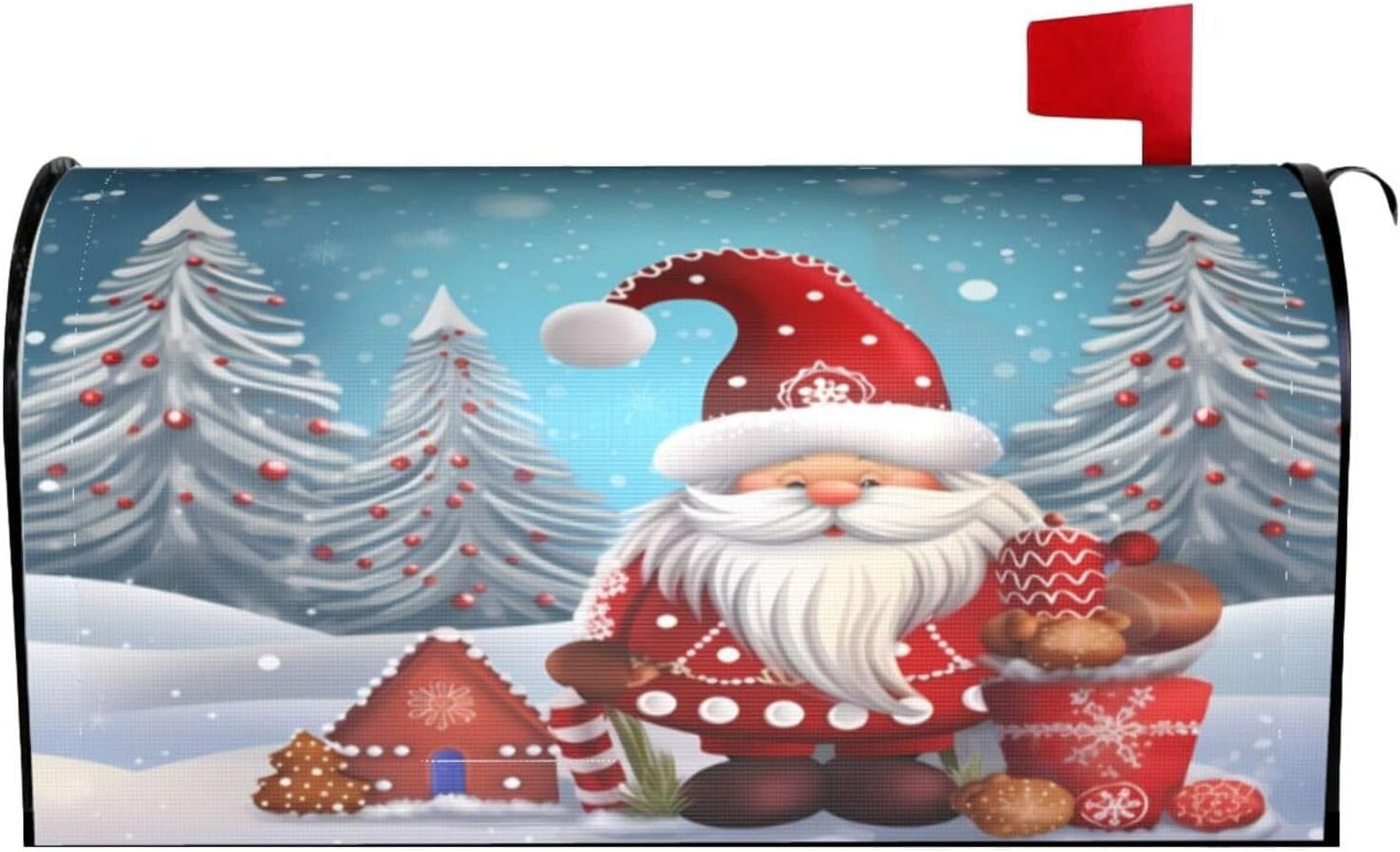 Mailbox Cover, Christmas Xmas Tree Snowflake Mailbox Covers Magnetic ...