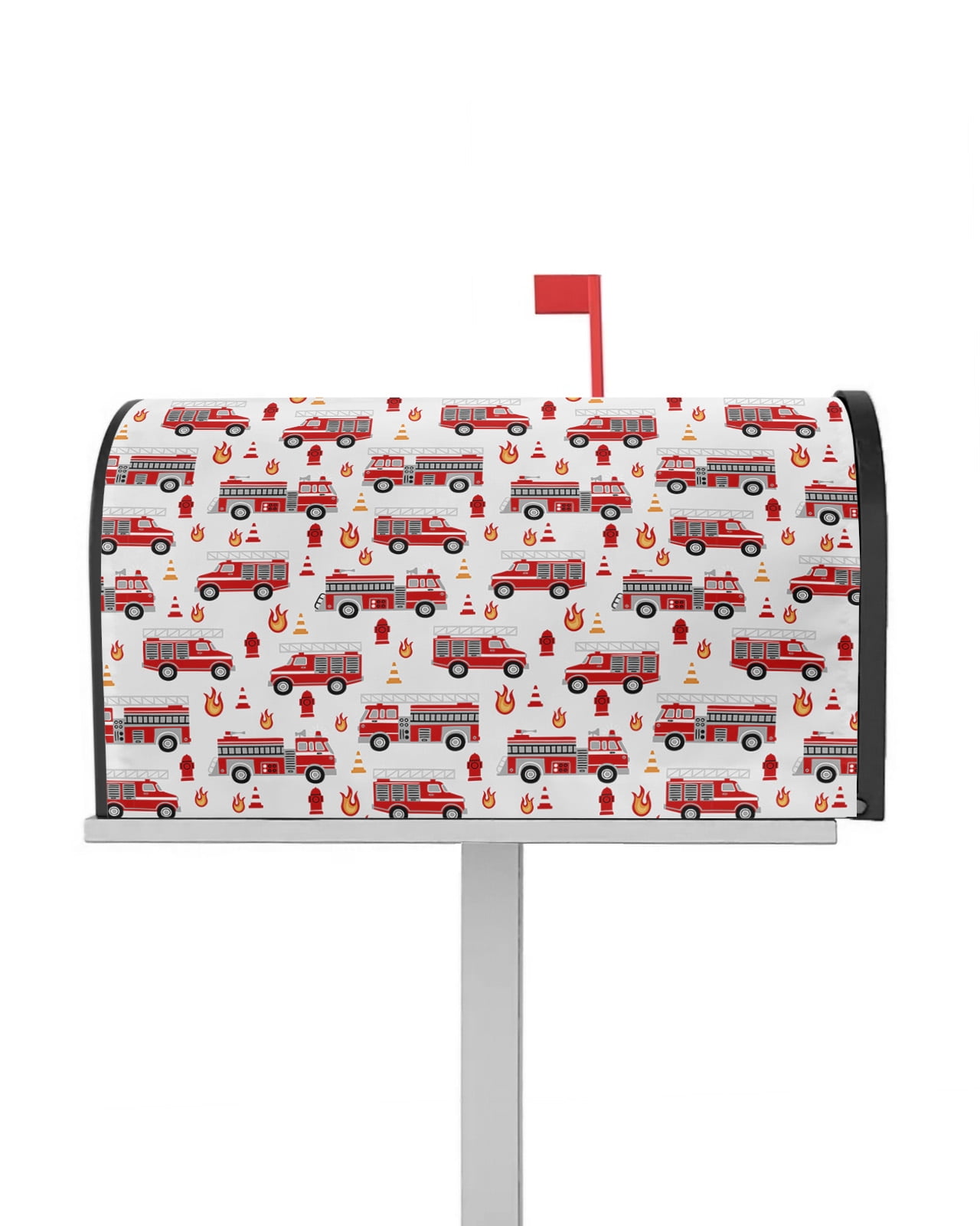 Mailbox Cover Magnetic Fire Brigade Truck Fire Safety Hydrant Post Box ...