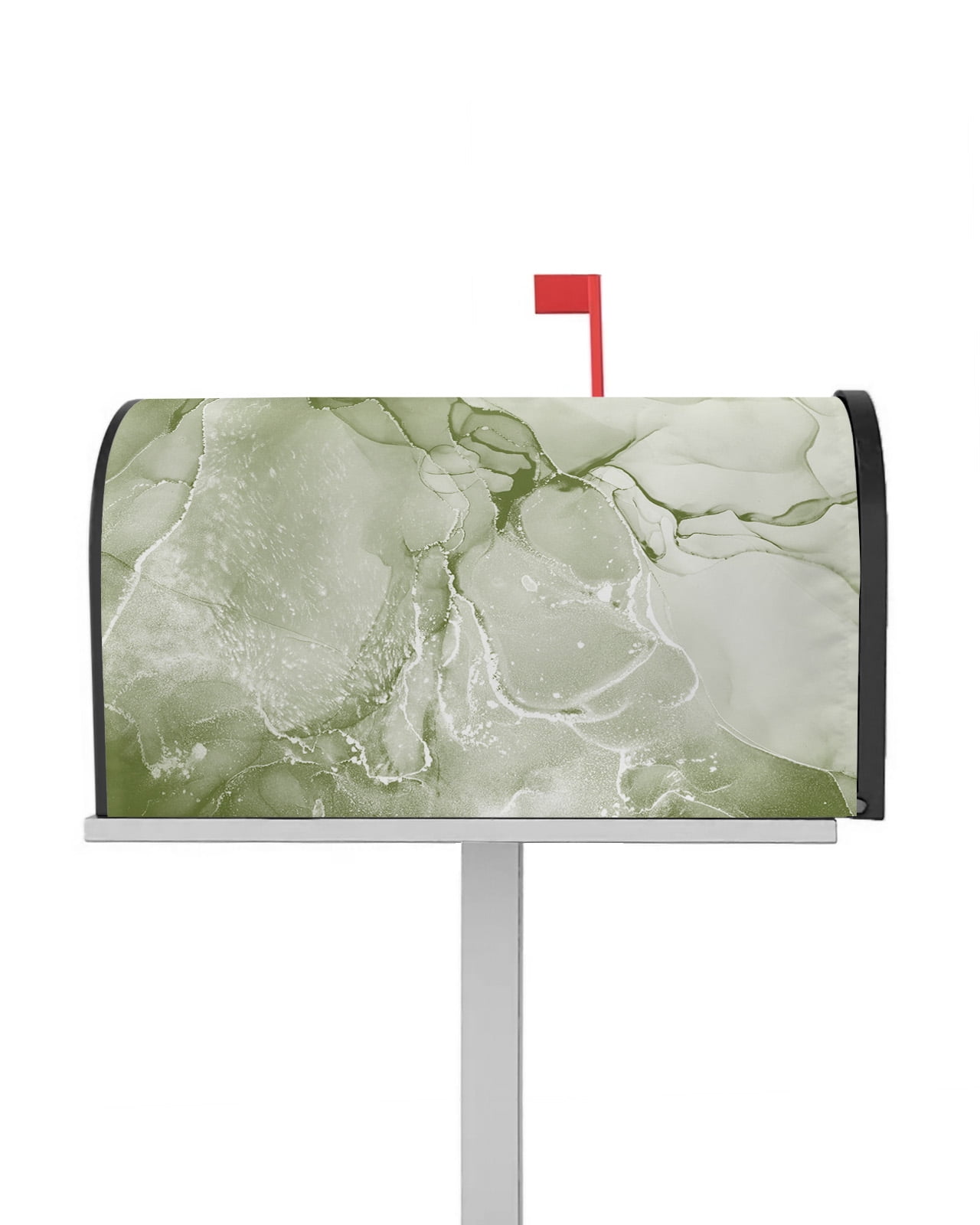 Mailbox Cover Magnetic Green Marble Gradient Texture Post Box Cover ...