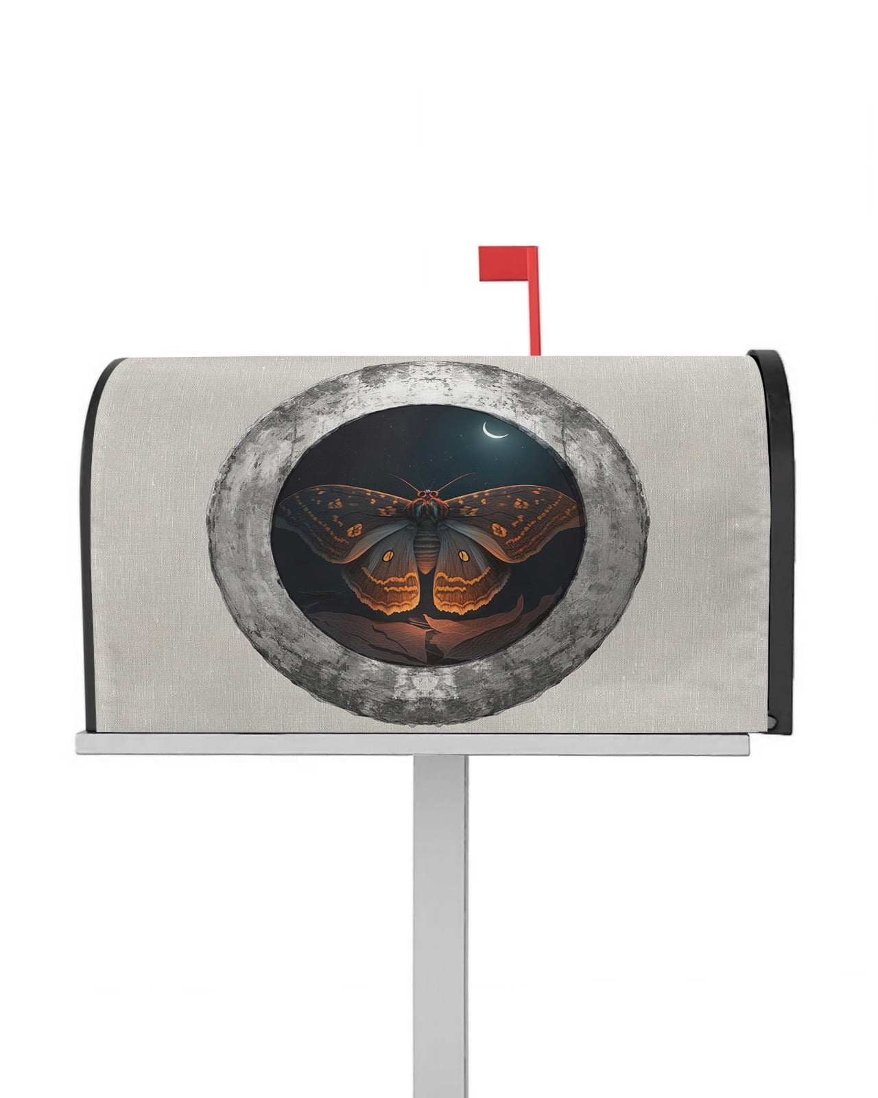 Mailbox Cover Magnetic Moon Moth Mirror Faced Withered Leaf Butterfly ...