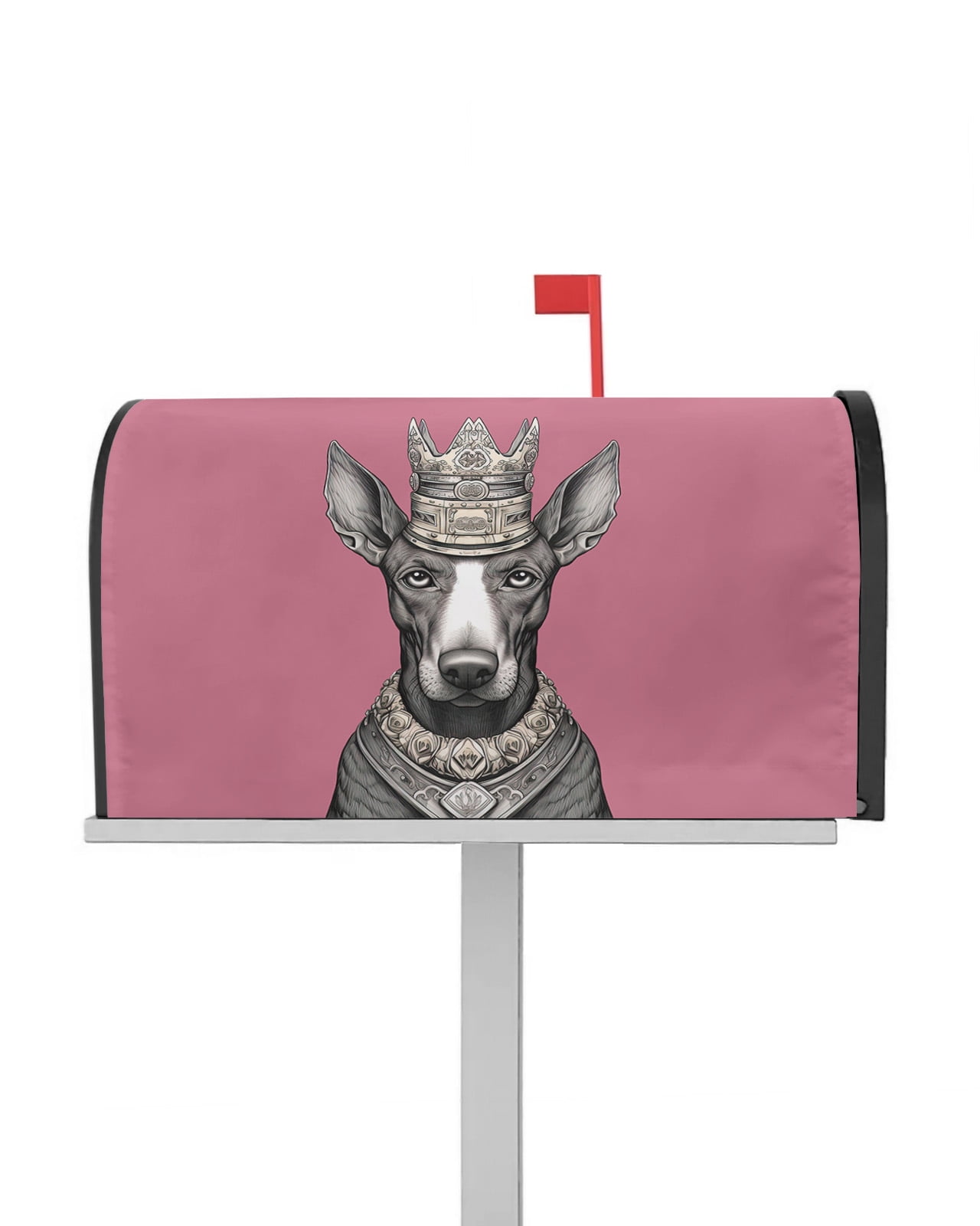 Mailbox Cover Magnetic Pet Dog with A Crown Post Box Cover Waterproof ...