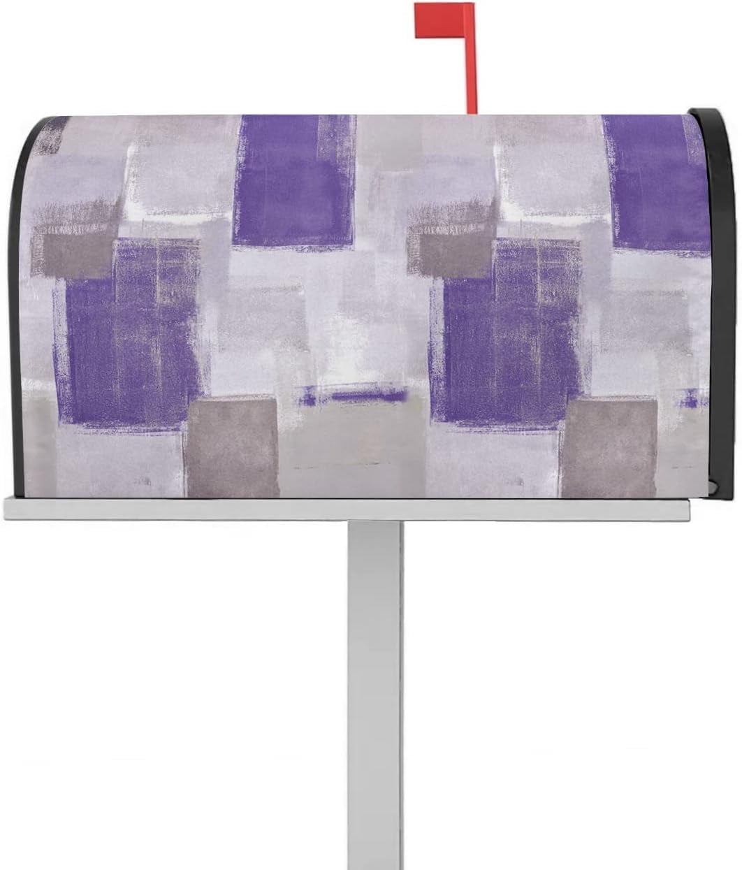 Mailbox Cover Purple Abstract Geometric Oil Painting Mailbox Covers ...