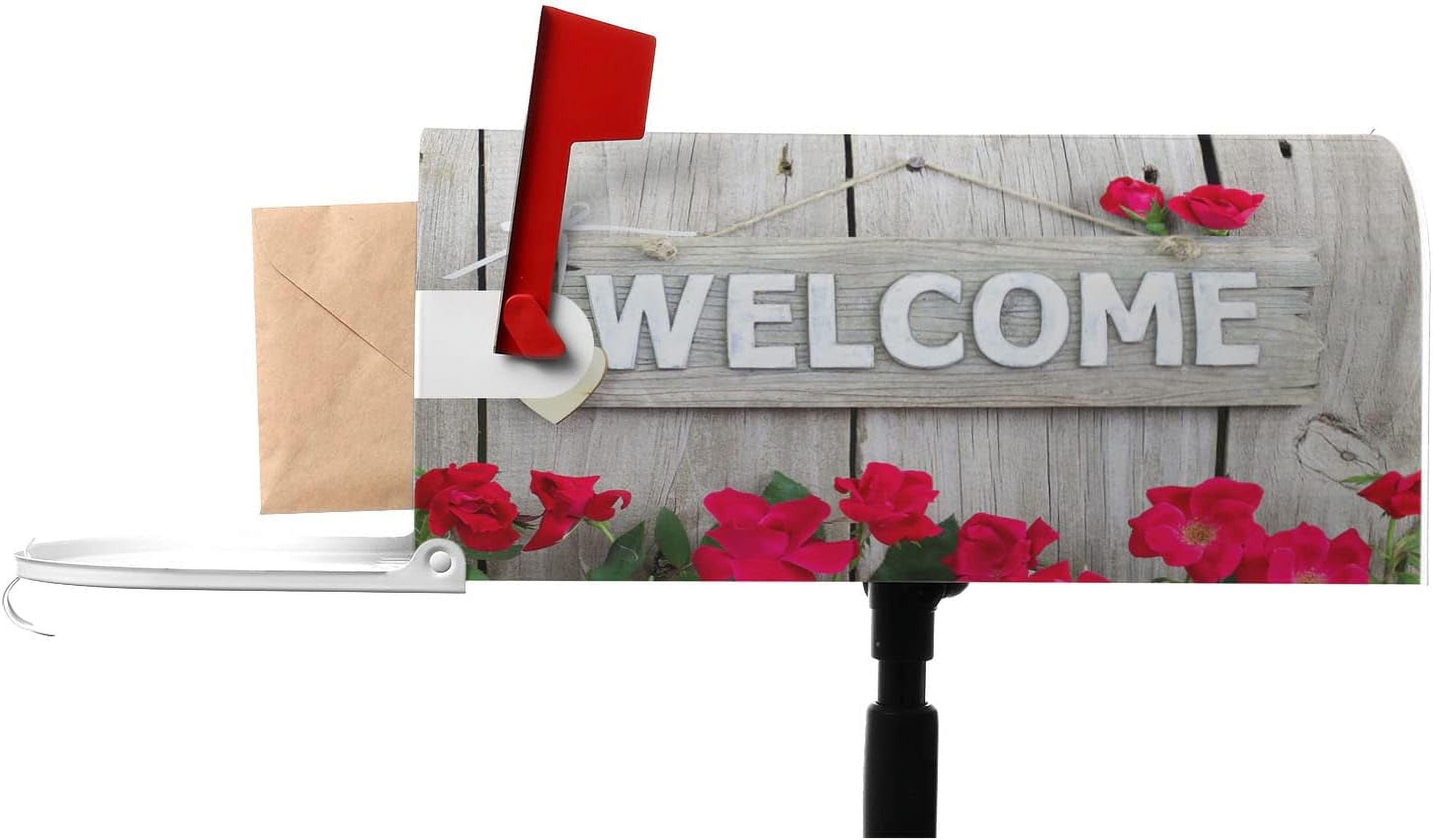 Mailbox Cover Standard Welcome Magnetic Mail Covers Wrapped Letter Post ...