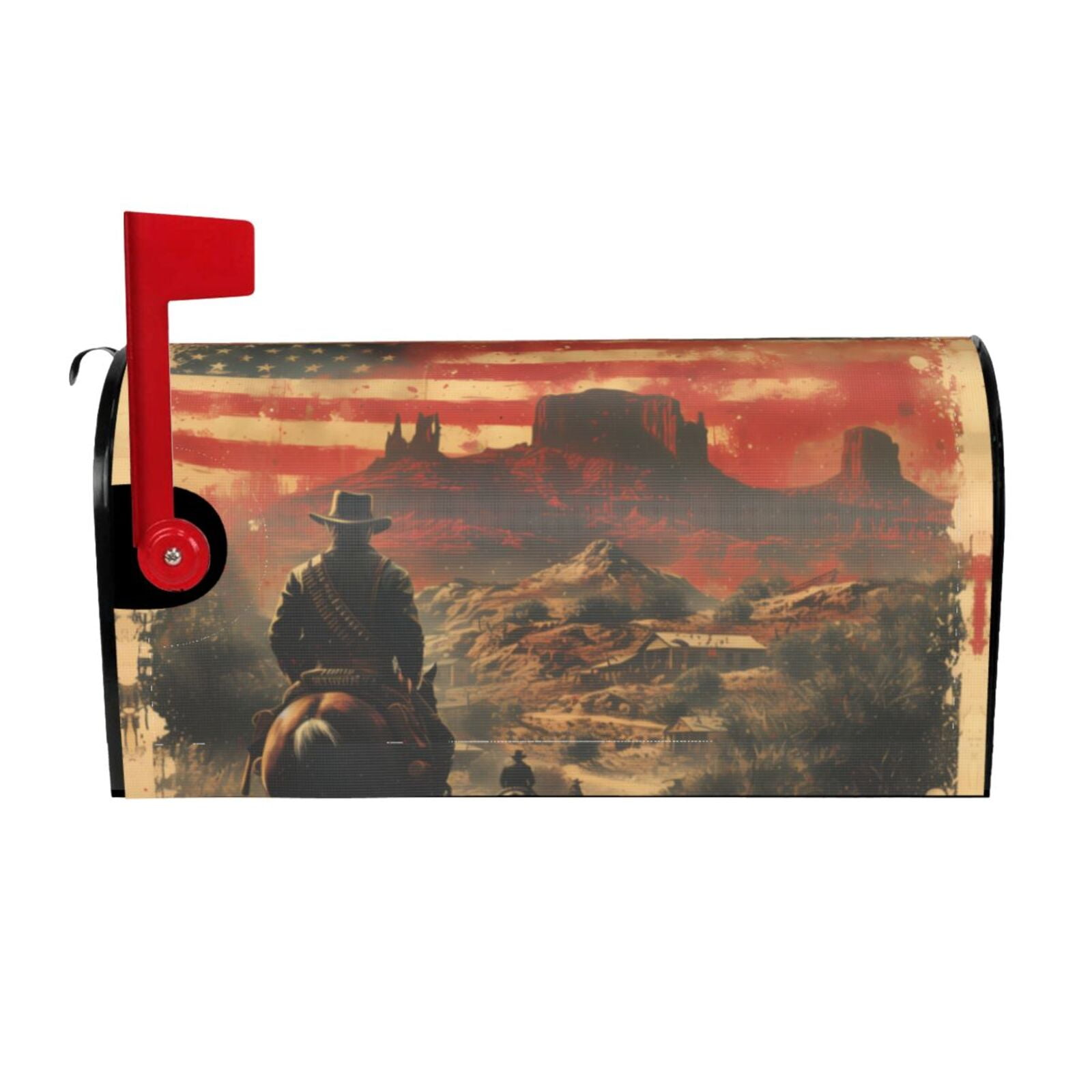 Mailbox Covers, 1860s Style American Cowboy Welcome Mailbox Cover ...
