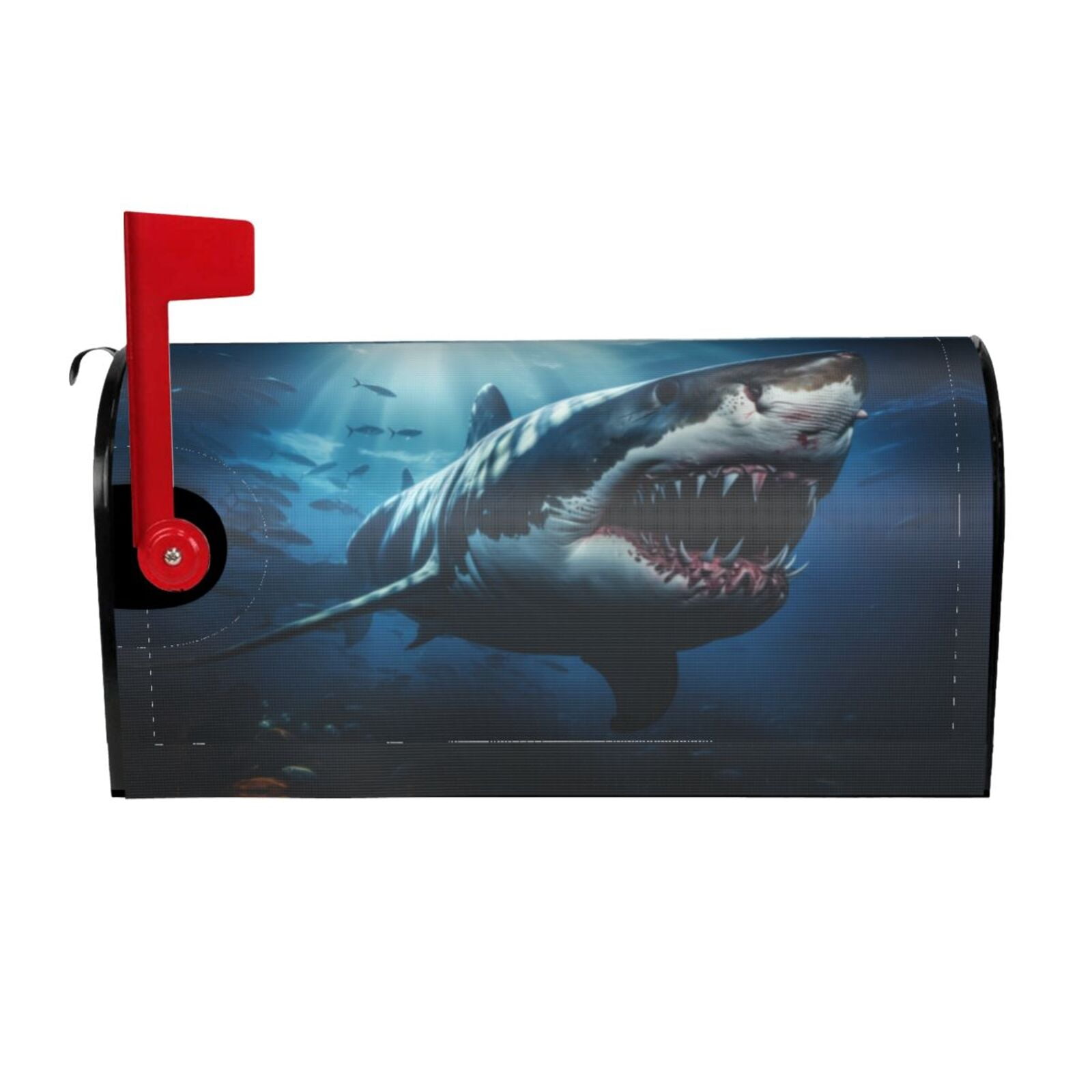 Mailbox Covers 3D Realistic Shark Waterproof mail Box Covers, Magnetic ...