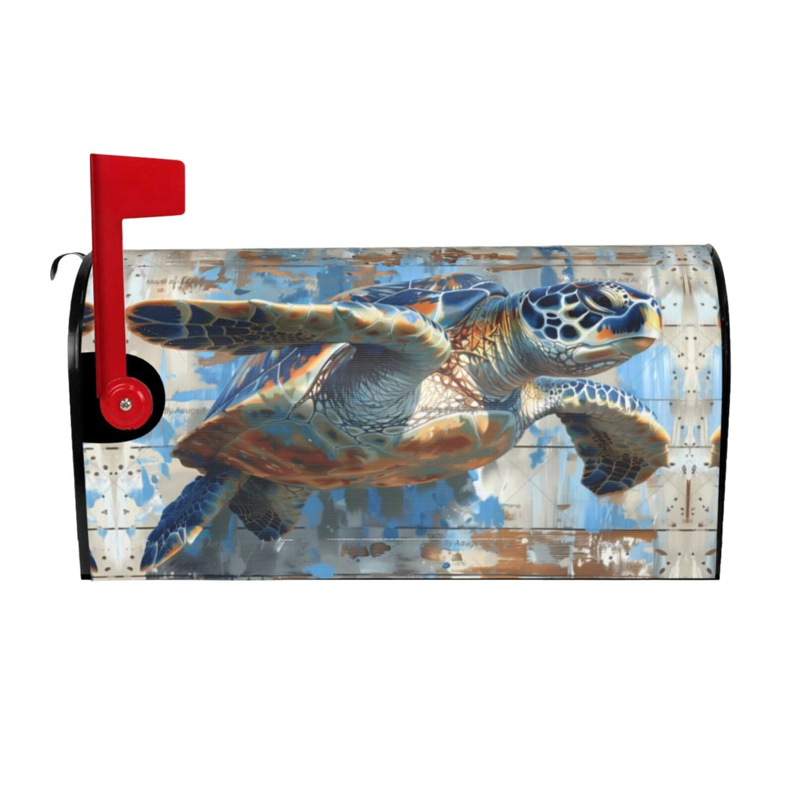 Mailbox Covers Abstract Sea Turtle Waterproof mail Box Covers, Magnetic ...