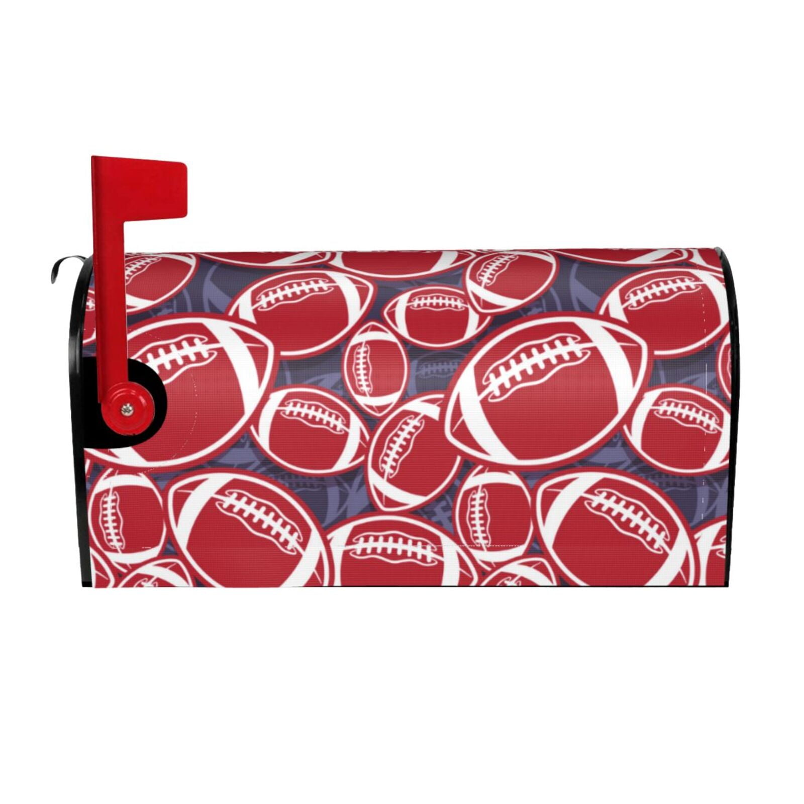 Mailbox Covers, American football Rugby texture Welcome Cute Mailbox ...