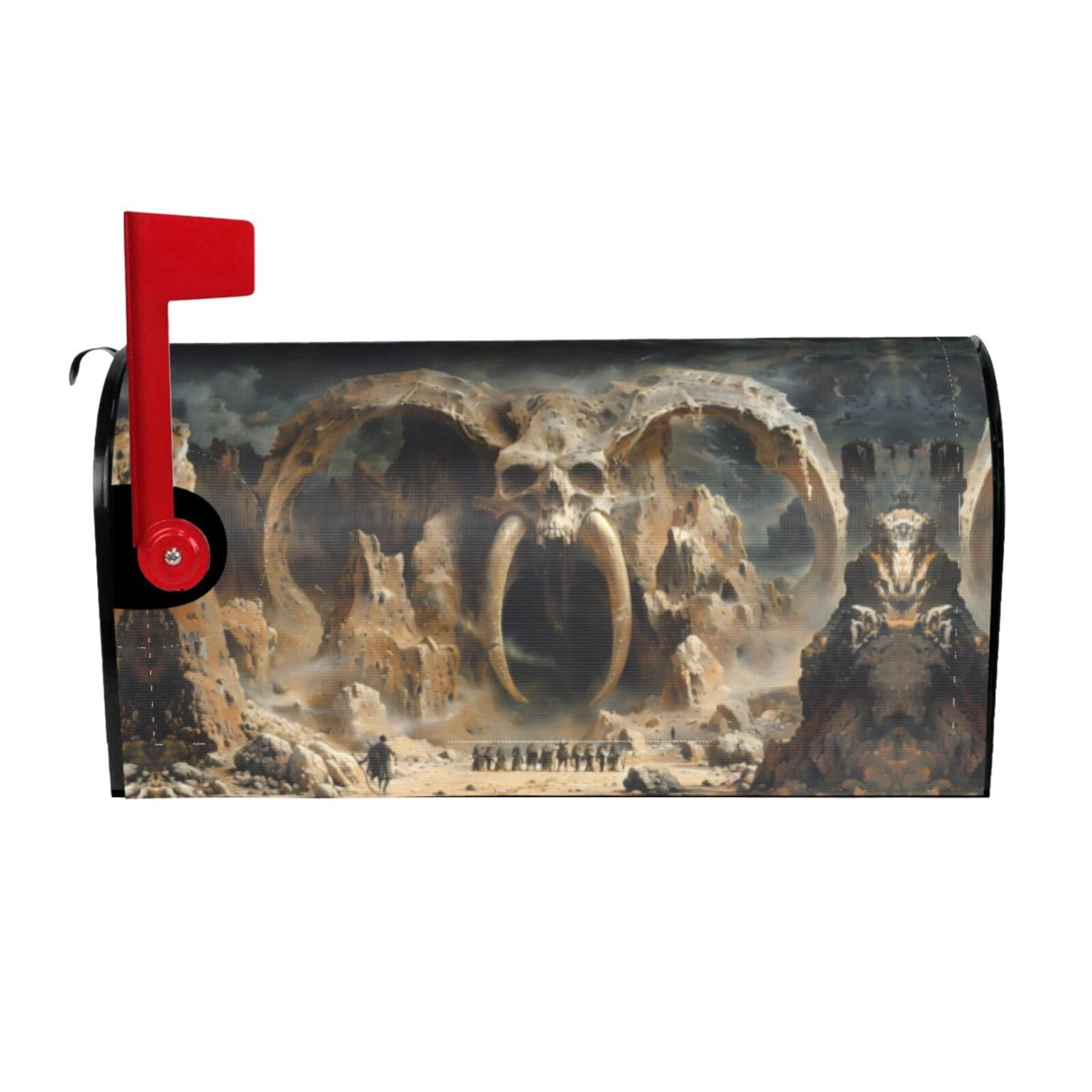 Mailbox Covers, Ancient Skull Cave Landscape Welcome Cute Mailbox Cover ...