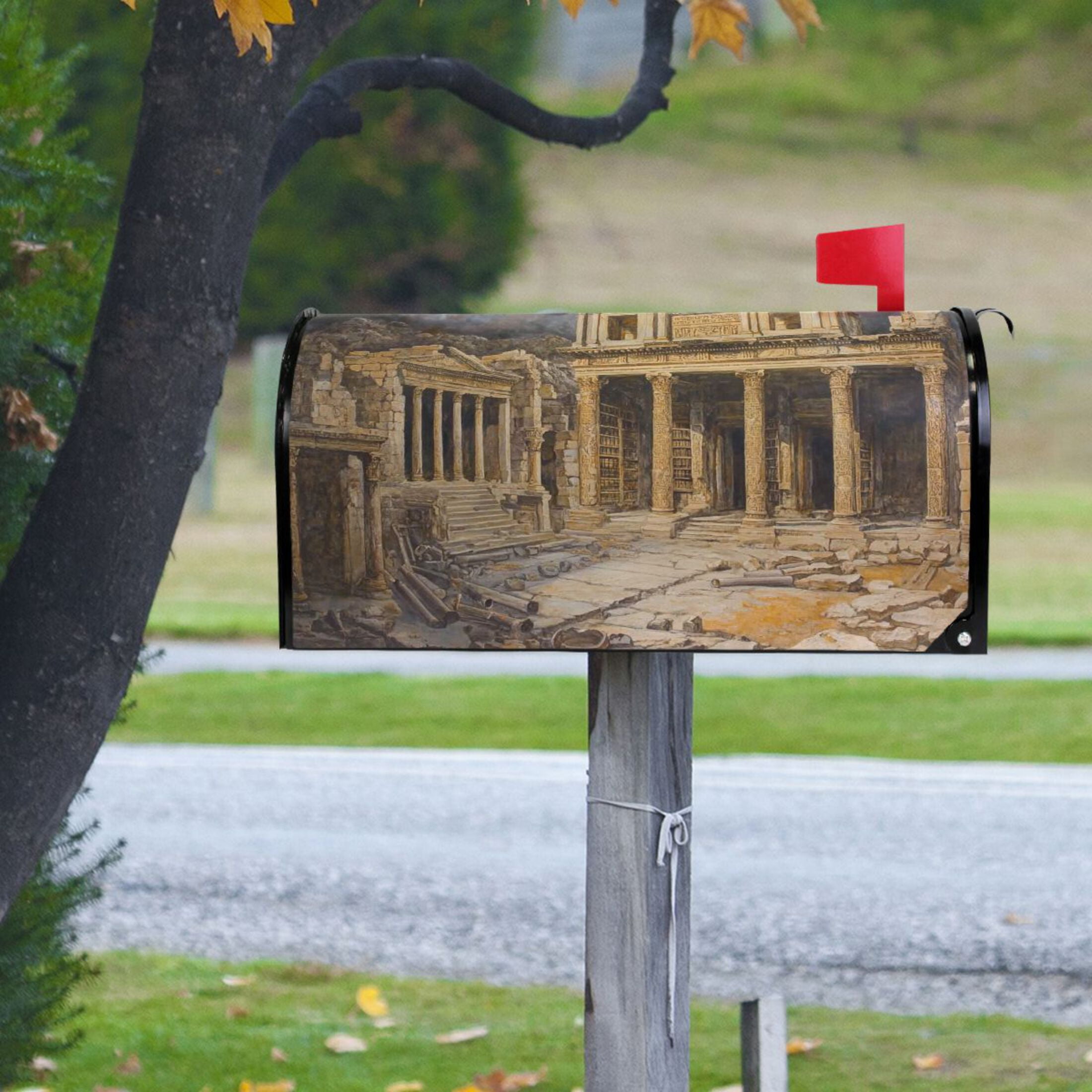 Mailbox Covers Ancientd Palace Painting Mailbox Cover - Walmart.com