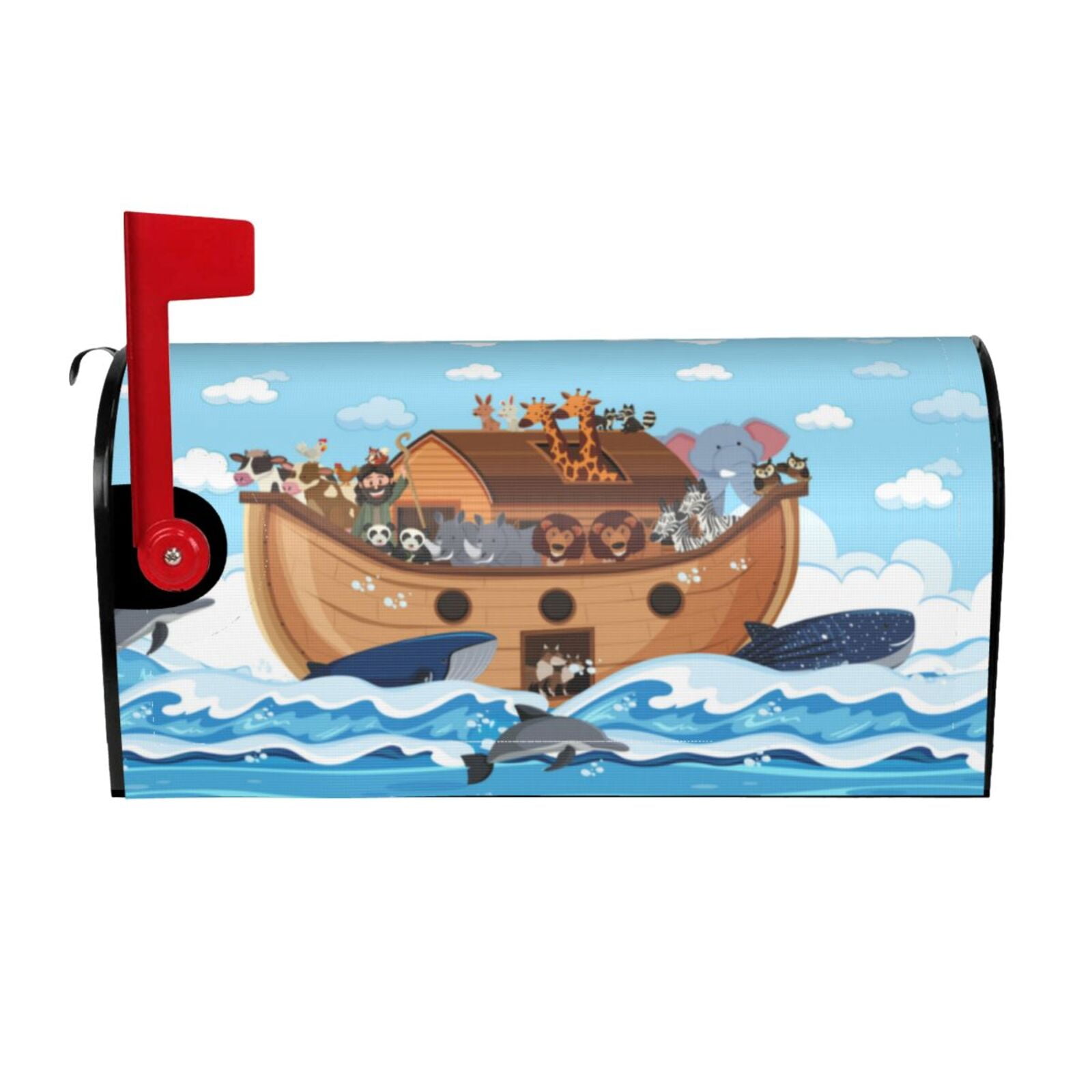 Mailbox Covers, Animals on Noah's Ark Welcome Cute Mailbox Cover ...