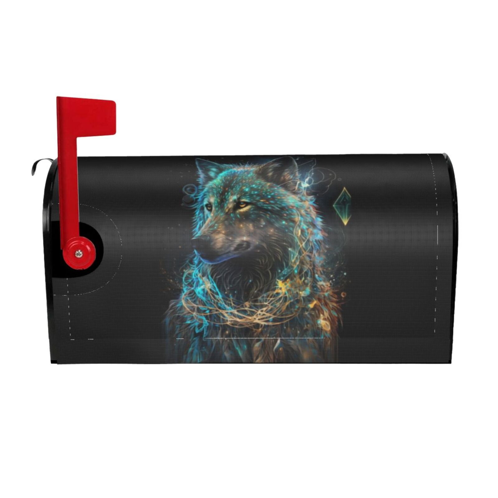 Mailbox Covers Artistic Light Dot Wolf、 Waterproof mail Box Covers ...