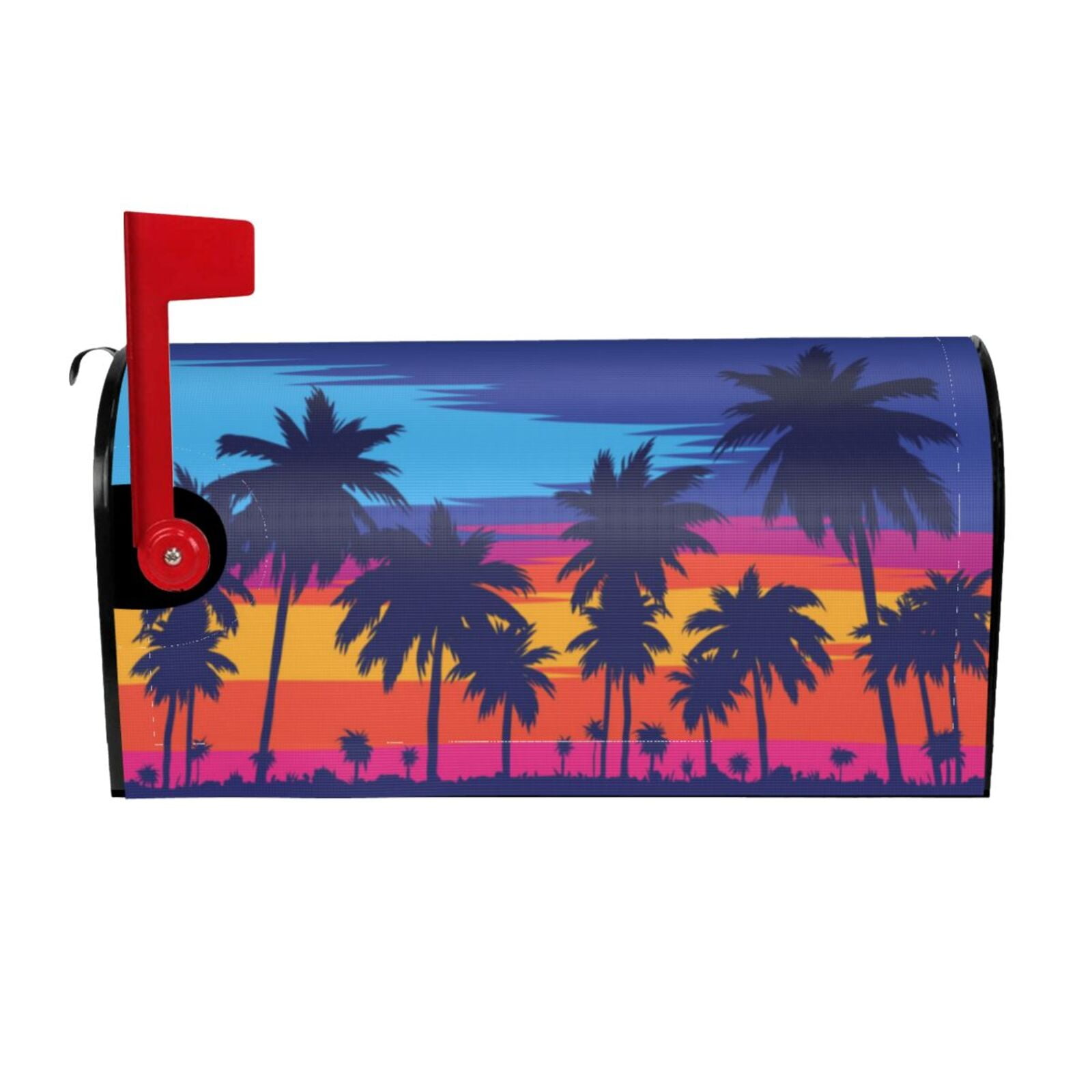 Mailbox Covers Beach with Palm Trees (3) Waterproof mail Box Covers ...