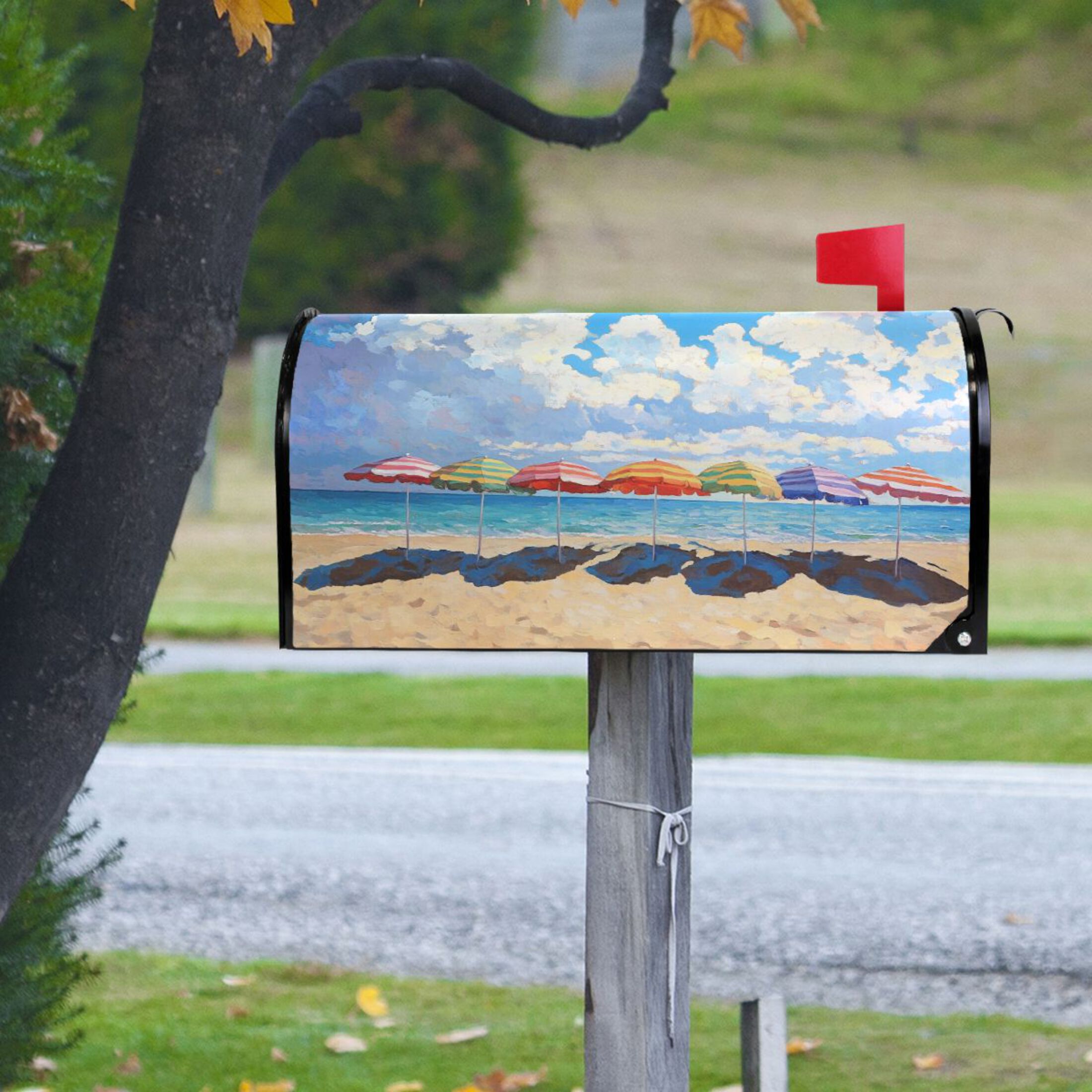 Mailbox Covers Beach Scene Mailbox Cover - Walmart.com