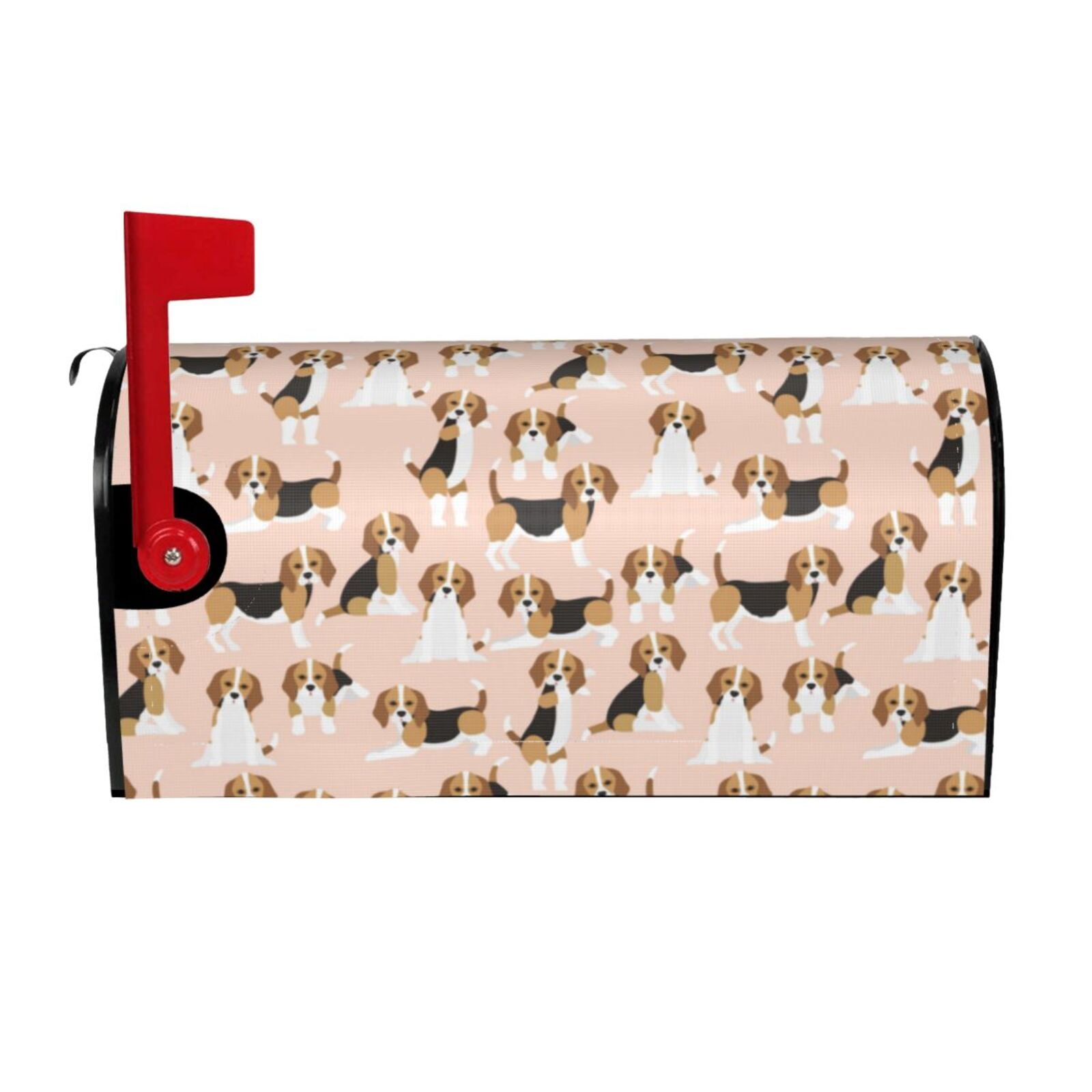 Mailbox Covers, Beagle Dog On Brown Welcome Cute Mailbox Cover Magnetic ...