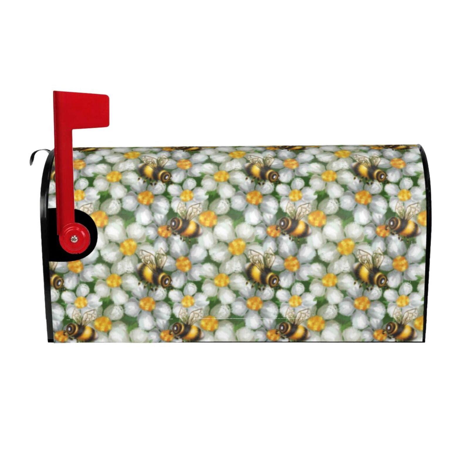 Mailbox Covers, Bees and Flower Welcome Cute Mailbox Cover Magnetic ...
