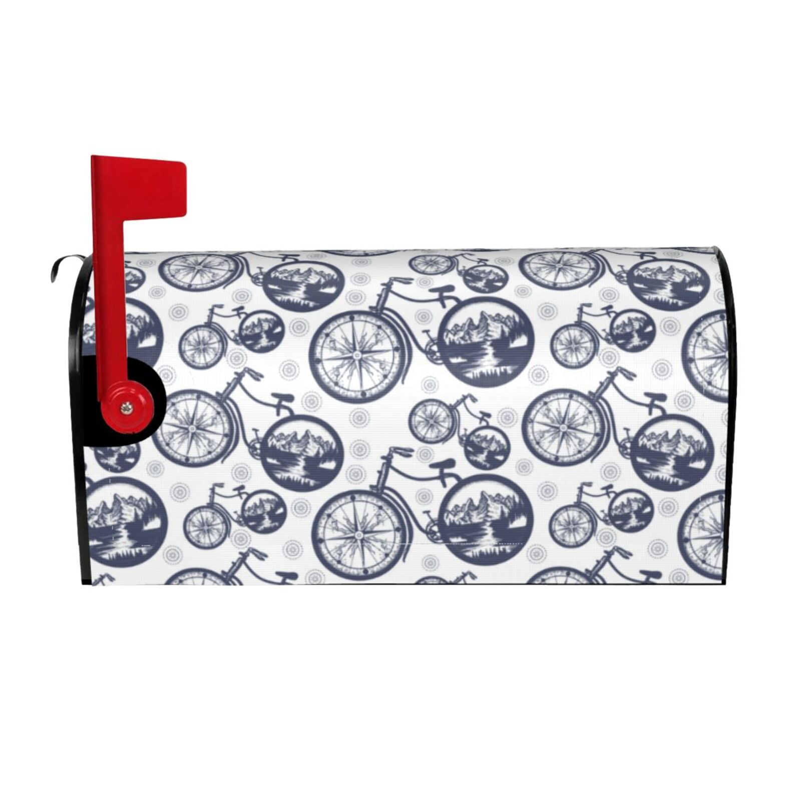 Mailbox Covers, Bike Pattern Exotic Welcome Cute Mailbox Cover Magnetic ...