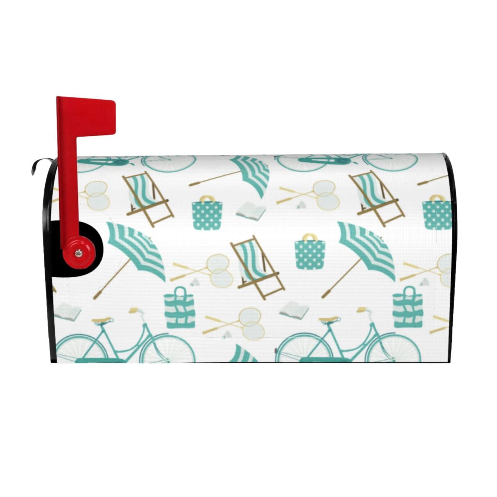 Mailbox Covers Bike Pattern Urban Waterproof mail Box Covers, Magnetic ...