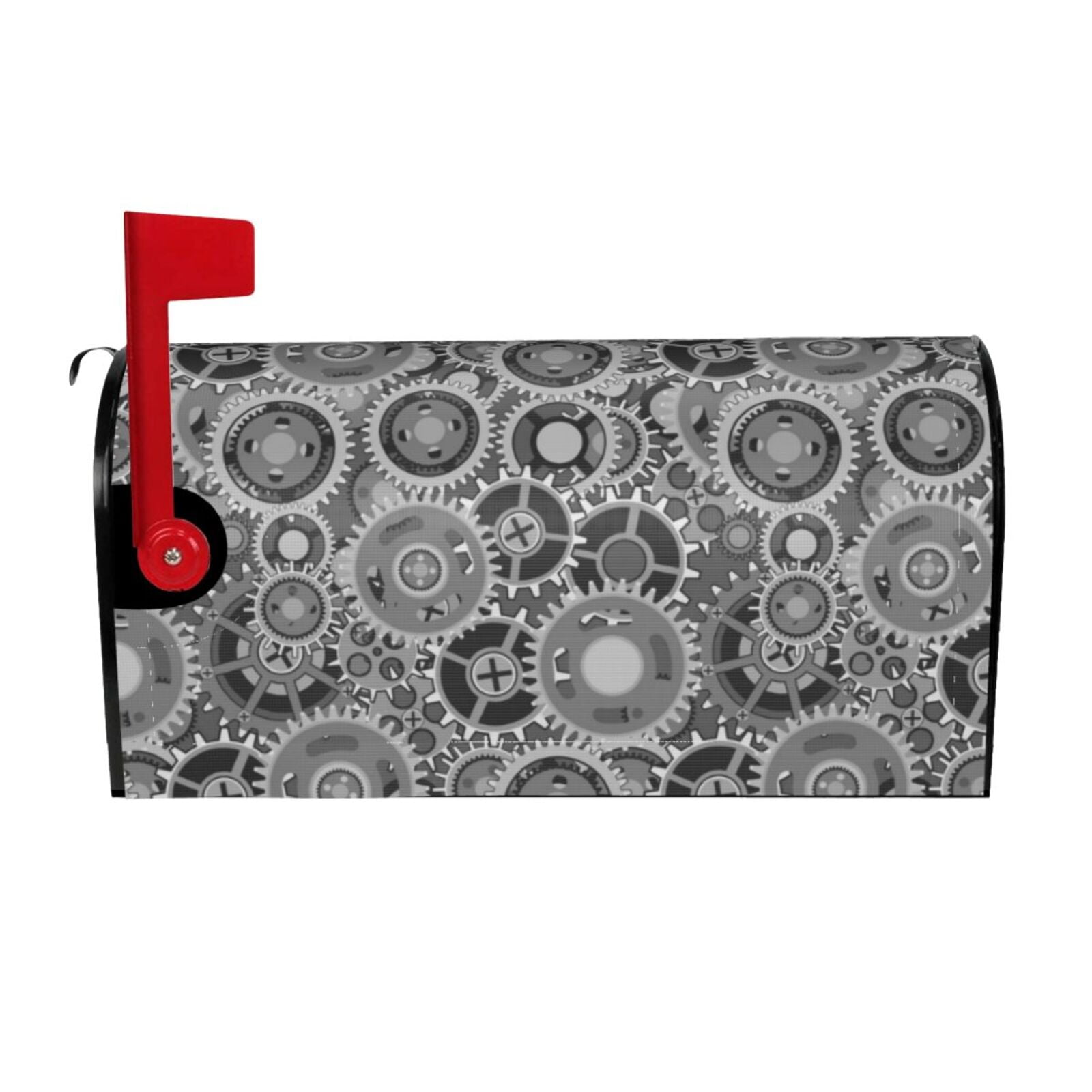 Mailbox Covers, Bike gear Pattern Welcome Cute Mailbox Cover Magnetic ...