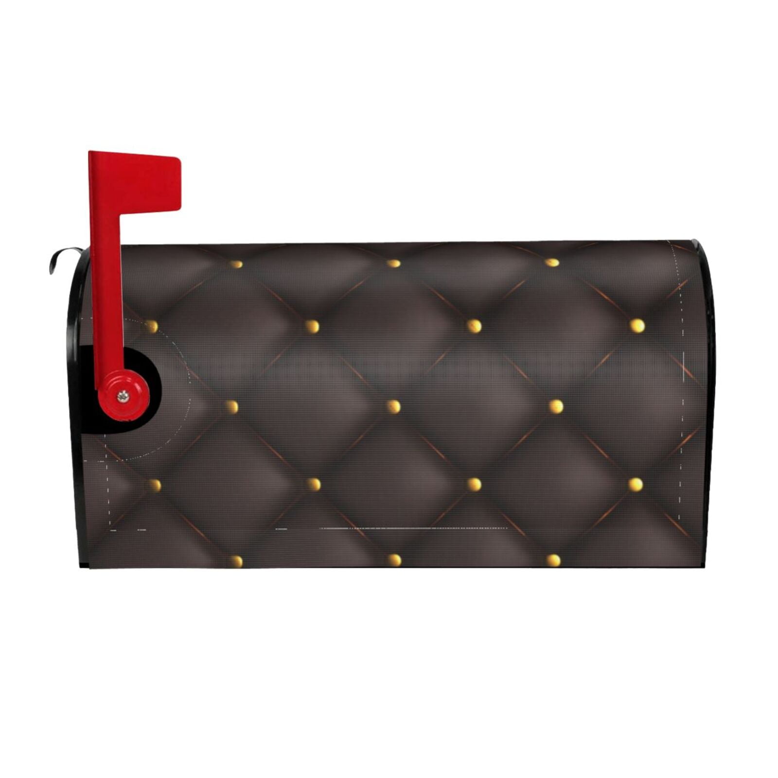 Mailbox Covers, Black Quilted Texture Mailbox Cover Magnetic Extra ...
