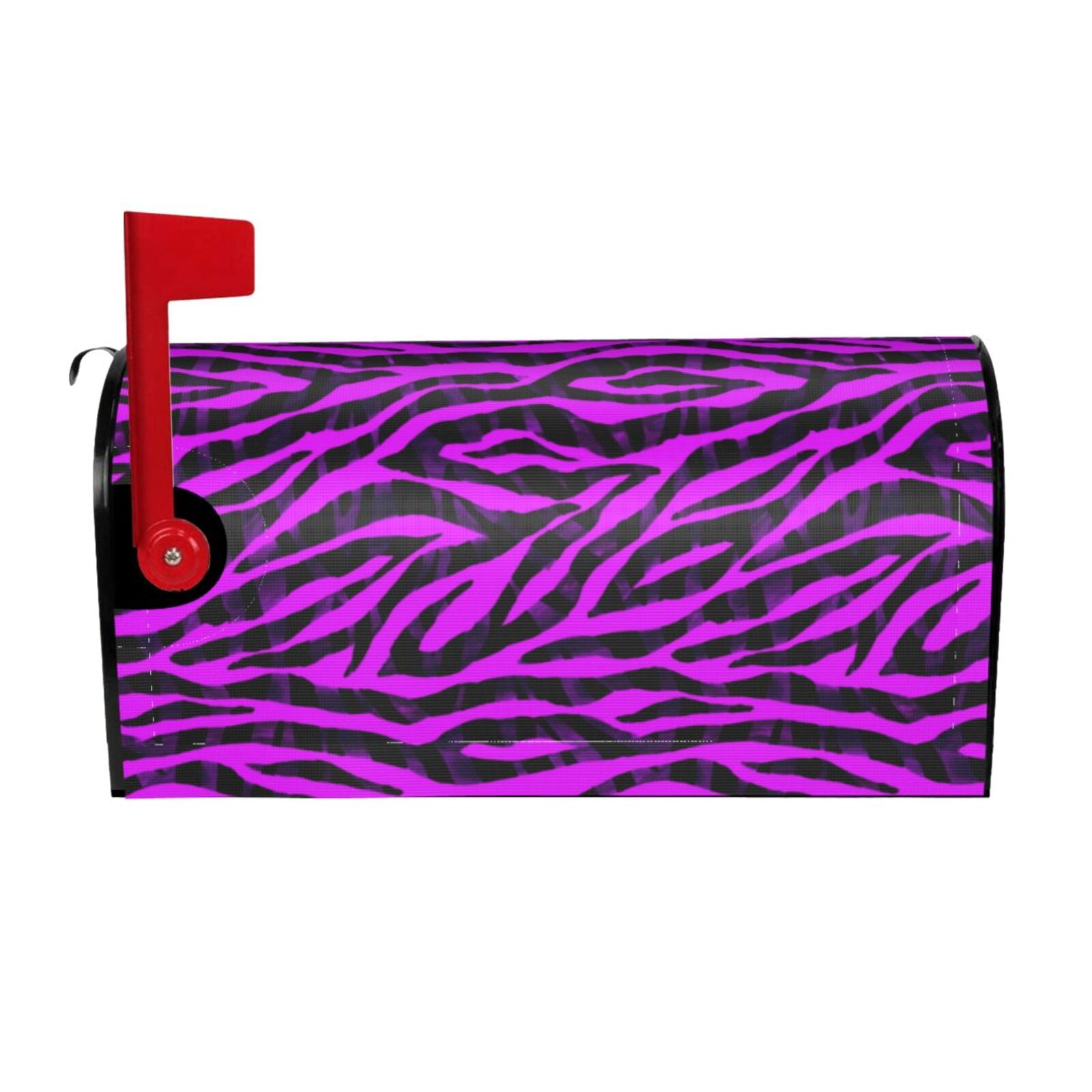 Mailbox Covers, Black purple zebra print Welcome Cute Mailbox Cover ...