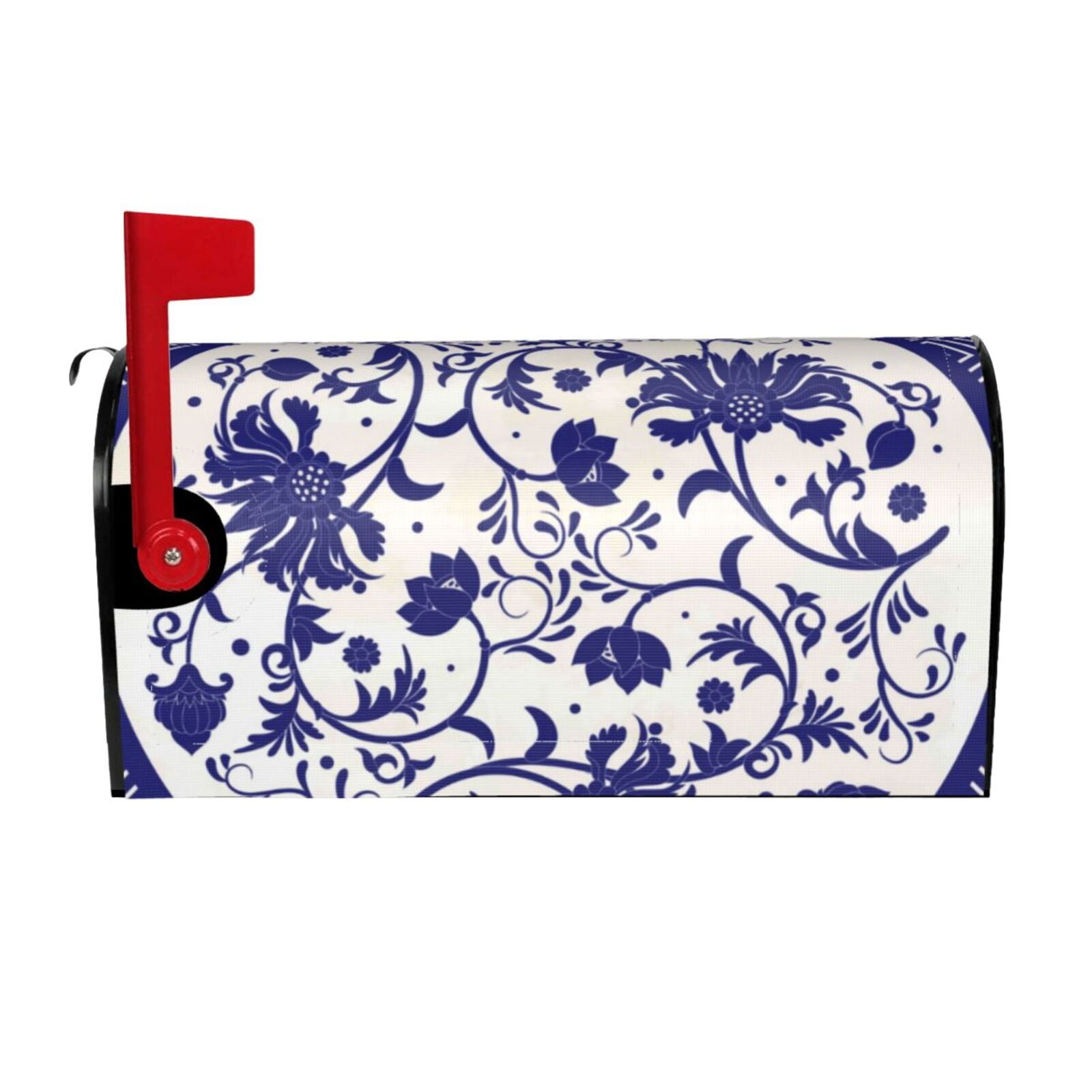 Mailbox Covers Blue And White Porcelain Waterproof mail Box Covers ...