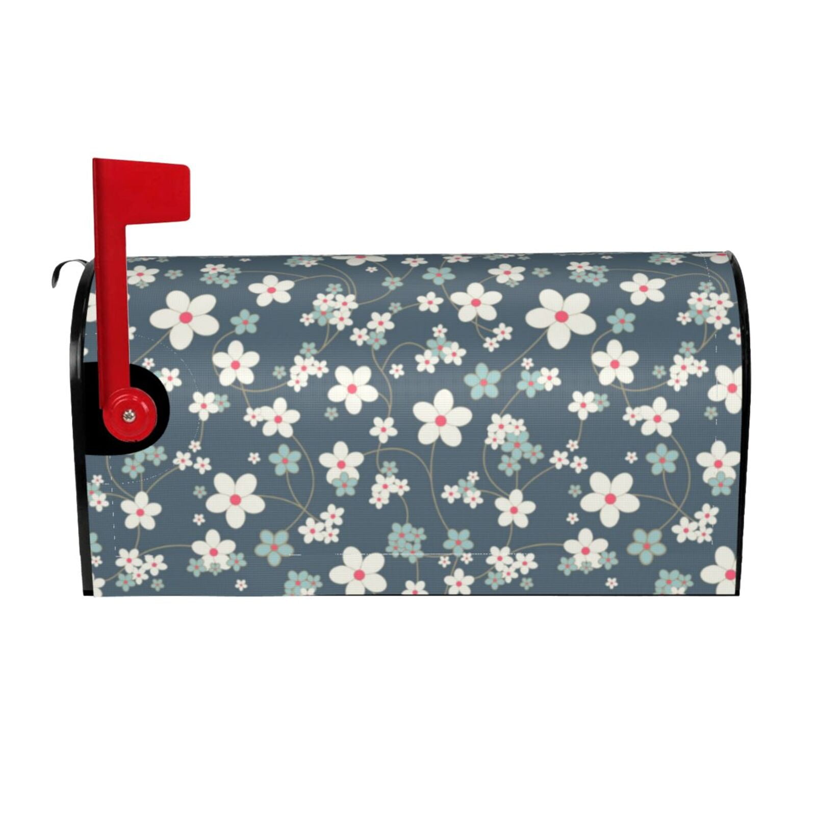 Mailbox Covers Blue Flower Waterproof mail Box Covers, Magnetic ...