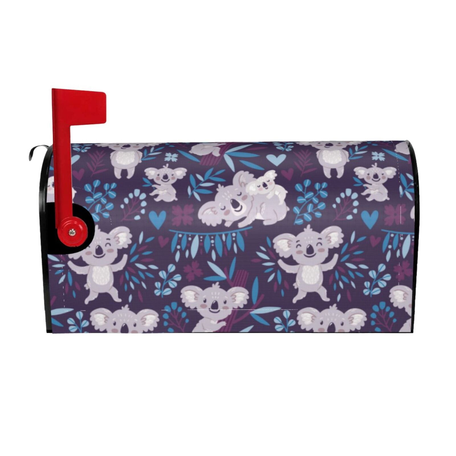 Mailbox Covers, Blue Purple Branches Gray Koala Welcome Cute Mailbox ...