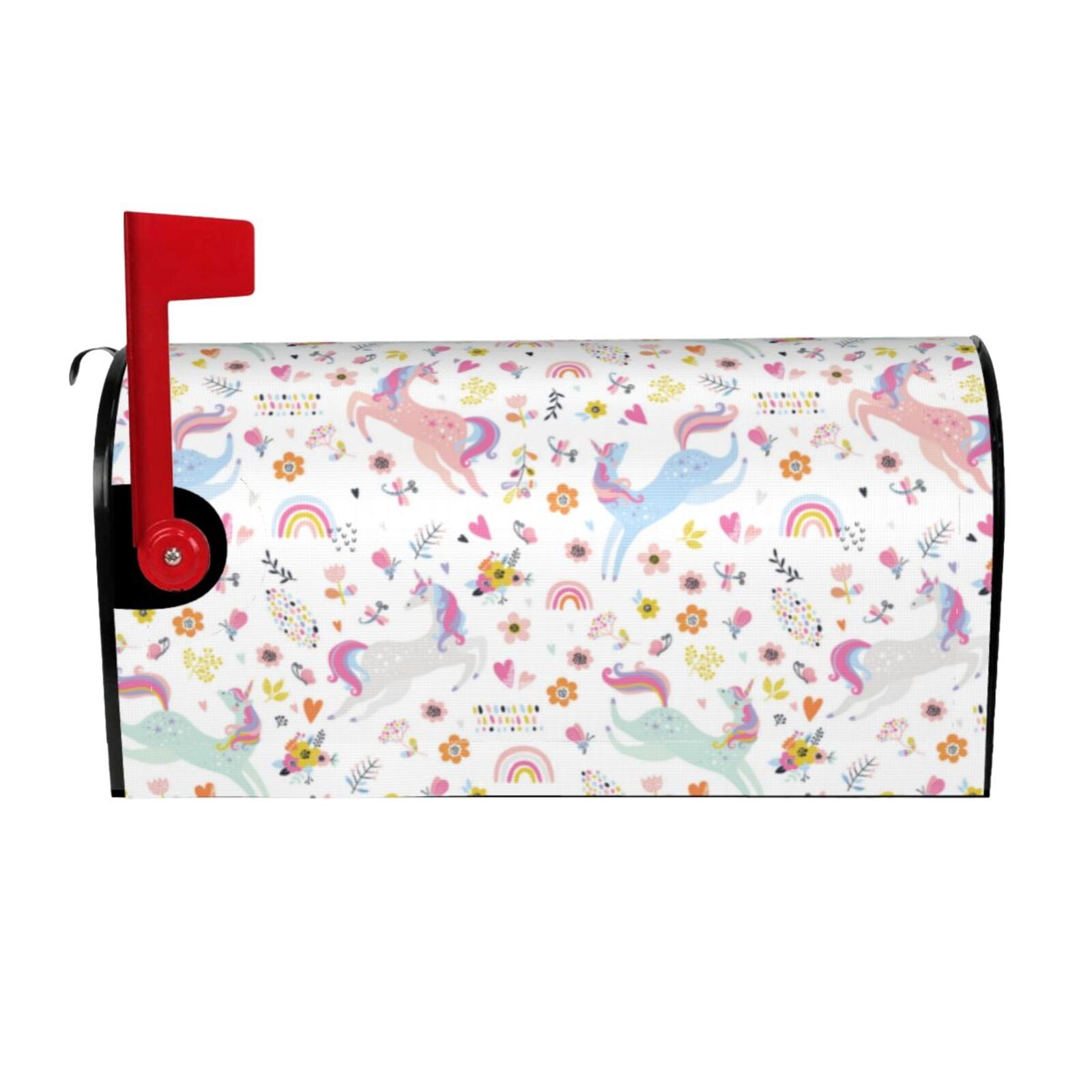 Mailbox Covers, Bohemian Cartoon Cute Horse Flower Welcome Mailbox ...