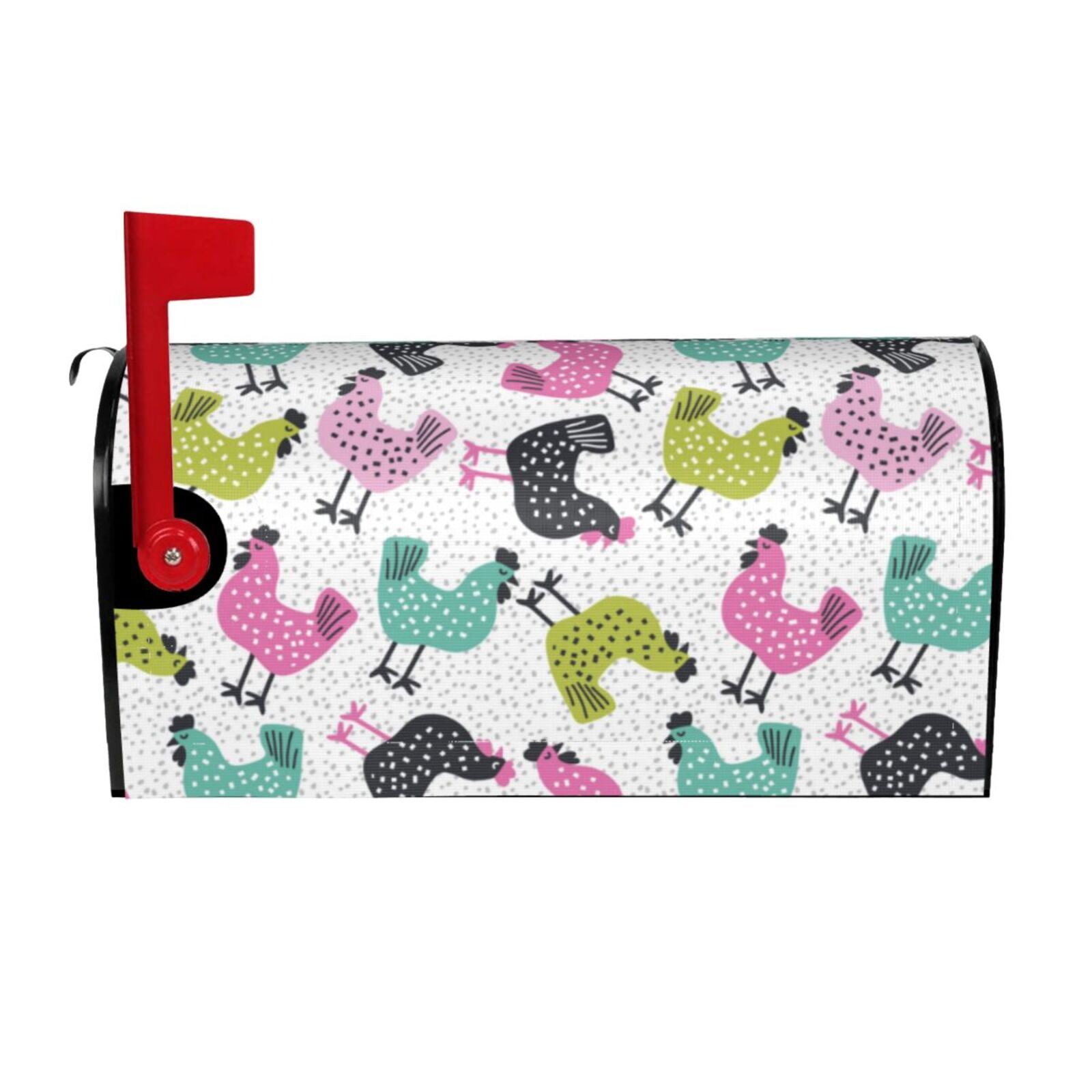 Mailbox Covers Bohemian Colorful Cute Chicken Waterproof mail Box ...