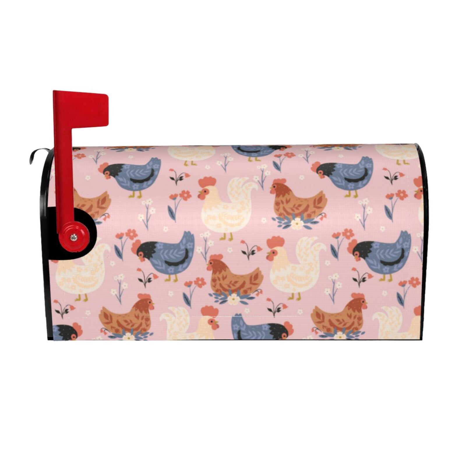 Mailbox Covers, Bohemian Pattern Chicken Flower Welcome Cute Mailbox ...