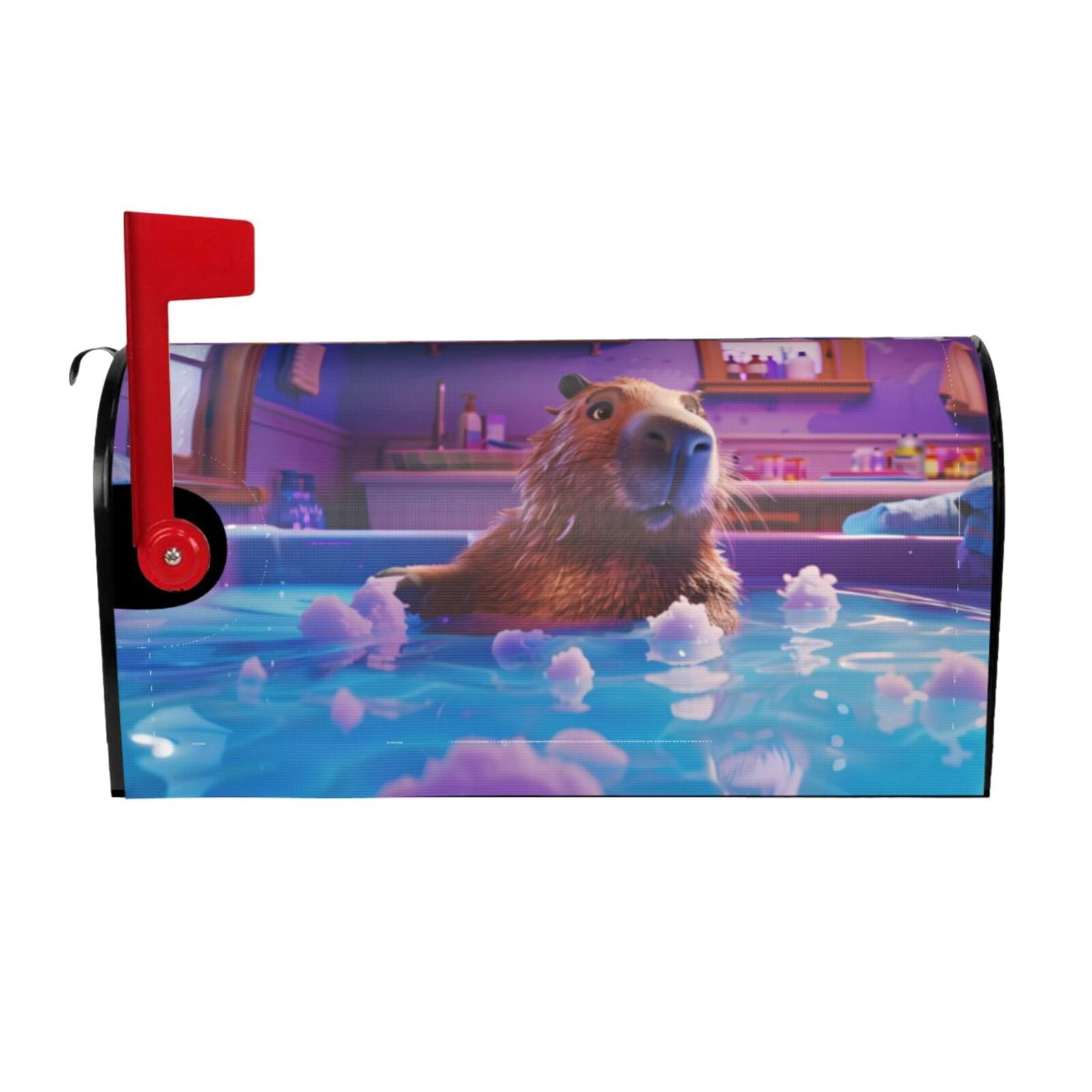Mailbox Covers Capybara Bathtub Fun Waterproof mail Box Covers ...