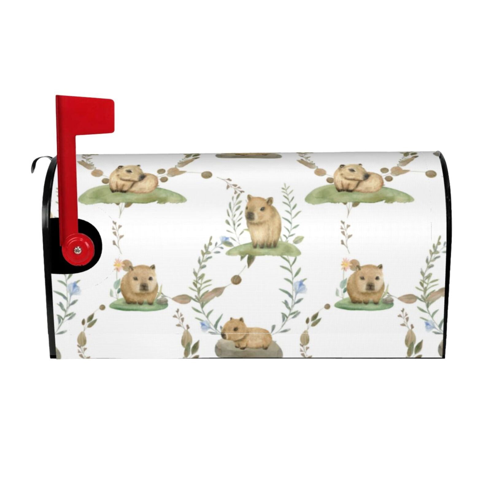 Mailbox Covers, Capybara Plant Welcome Cute Mailbox Cover Magnetic ...