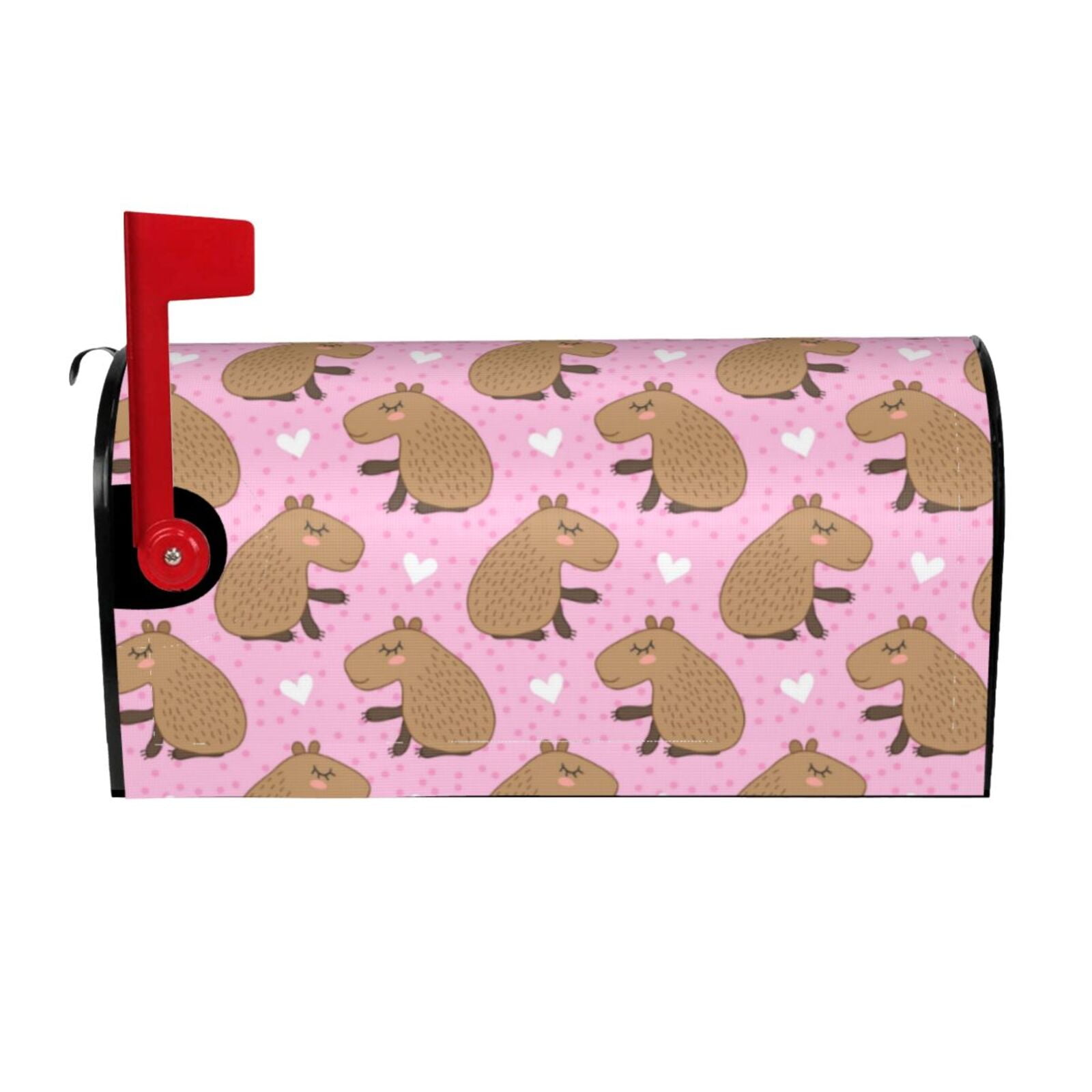 Mailbox Covers, Capybara Print Pink Cute Welcome Mailbox Cover Magnetic ...