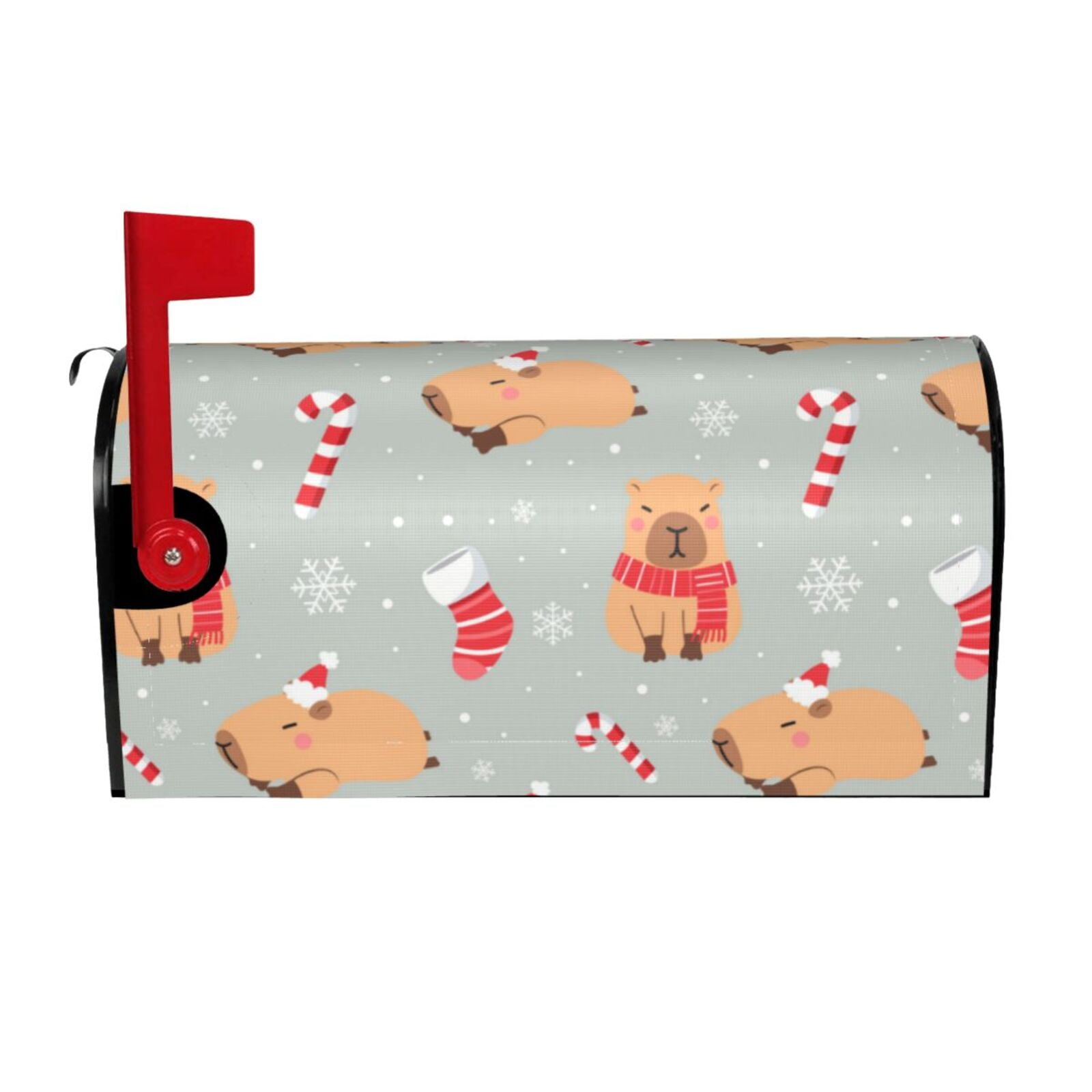 Mailbox Covers Capybaras Christmas Day Waterproof mail Box Covers ...