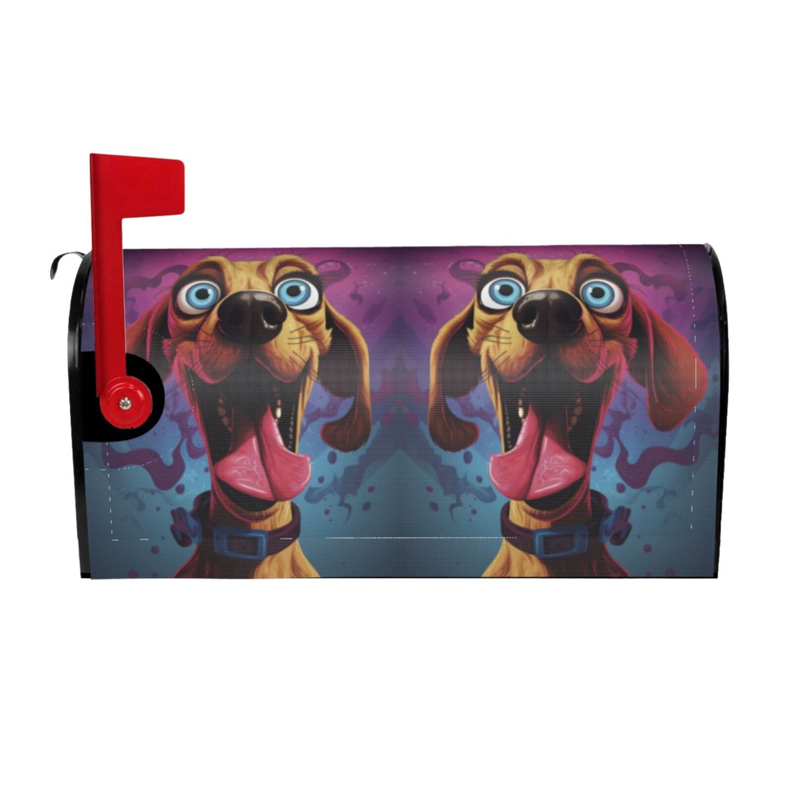 Mailbox Covers, Cartoon Big-Eyed Dog Welcome Cute Mailbox Cover ...