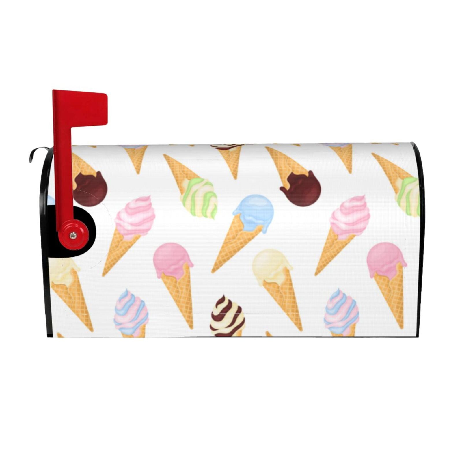 Mailbox Covers, Cartoon Colourful Ice Cream Welcome Mailbox Cover ...