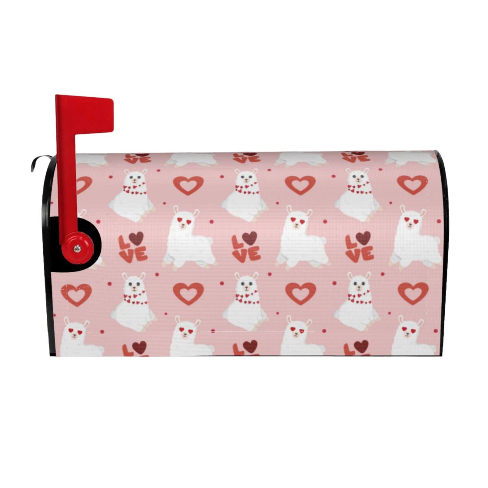 Mailbox Covers, Cartoon Cute Alpacas Love Pink Welcome Cute Mailbox ...