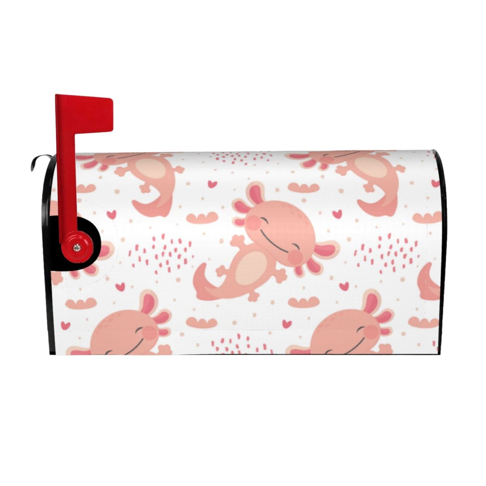 Mailbox Covers Cartoon Cute Axolotl White Waterproof mail Box Covers ...
