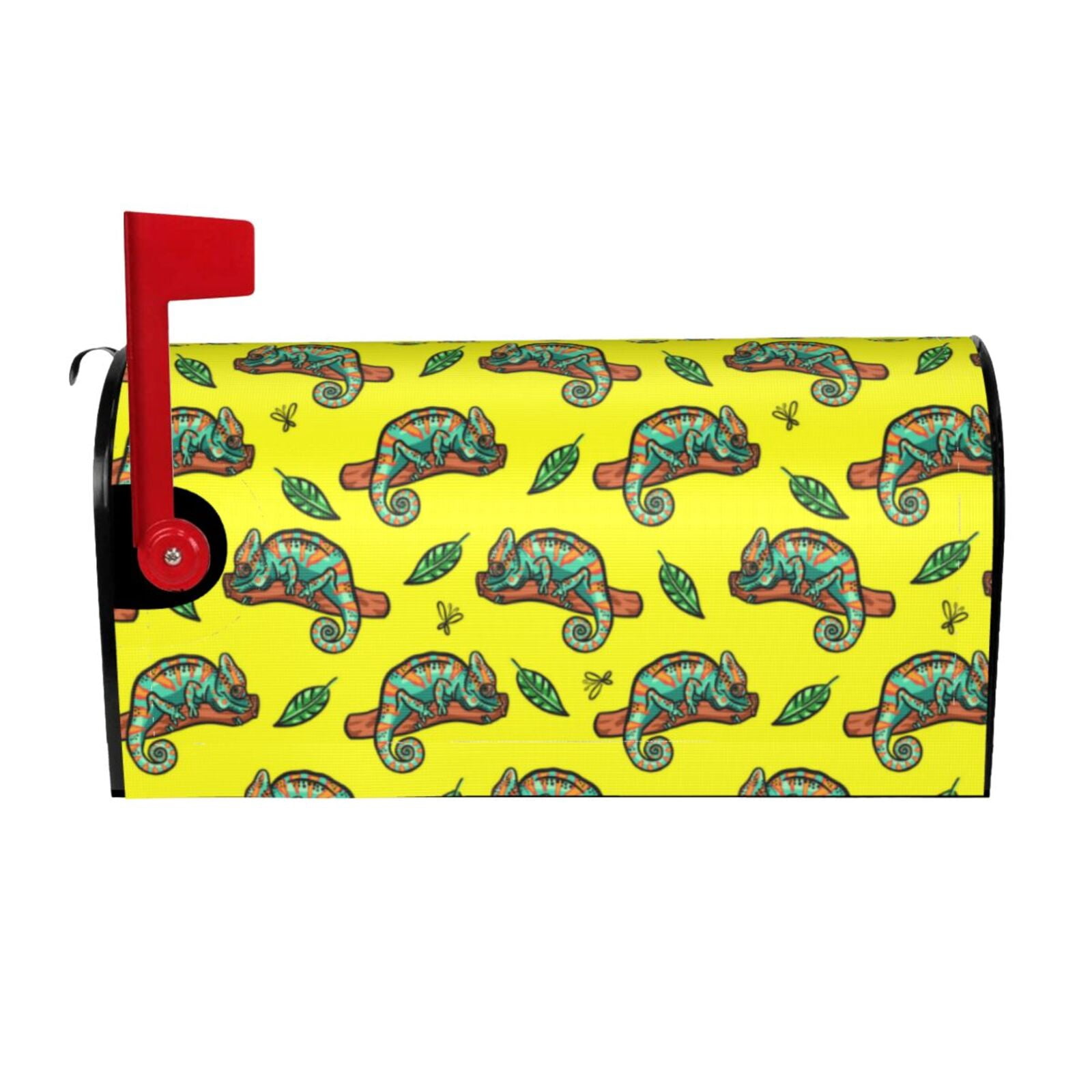 Mailbox Covers, Cartoon Cute Chameleon Lizard_D Cute Welcome Mailbox ...