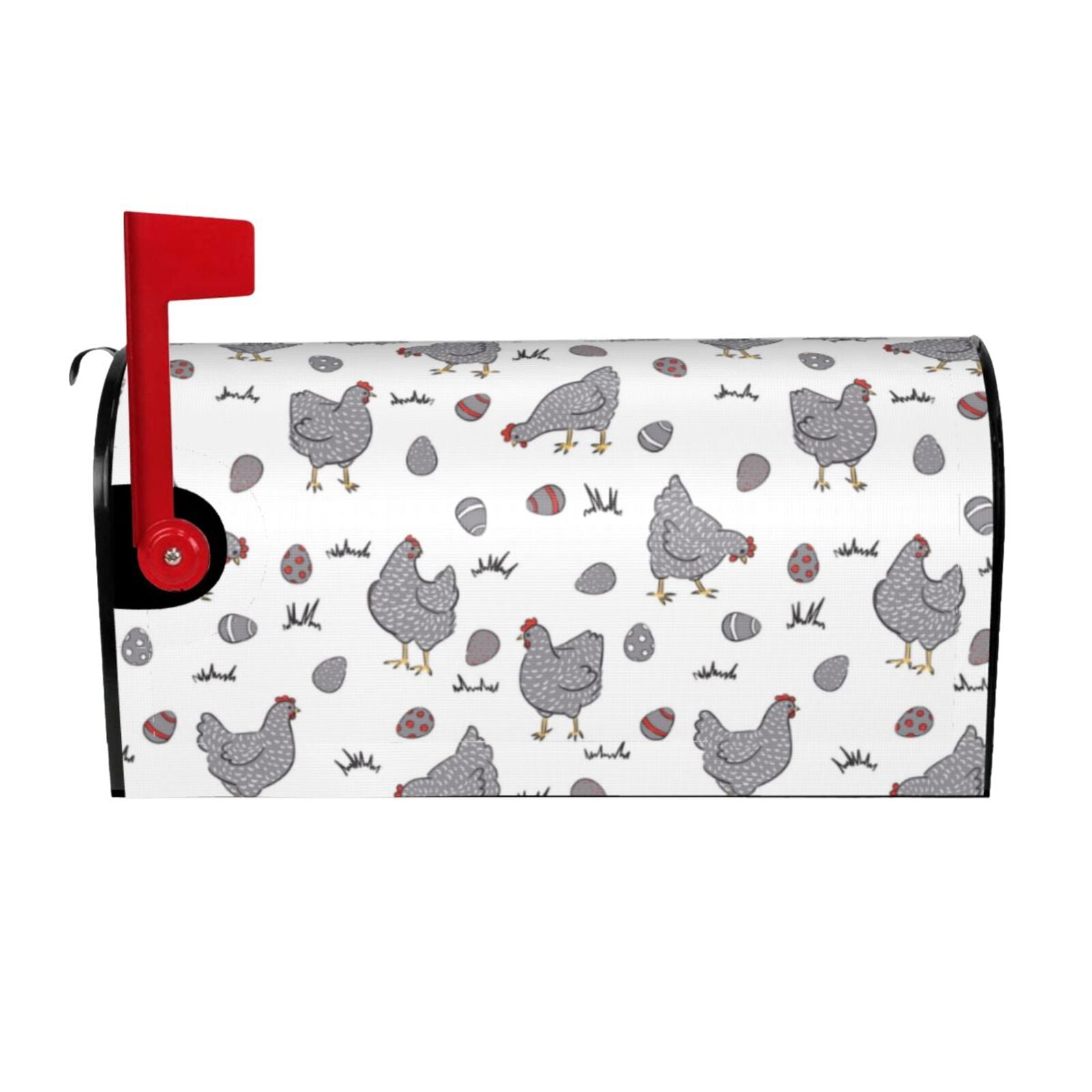Mailbox Covers, Cartoon Cute Chicken Egg Gray Welcome Cute Mailbox ...