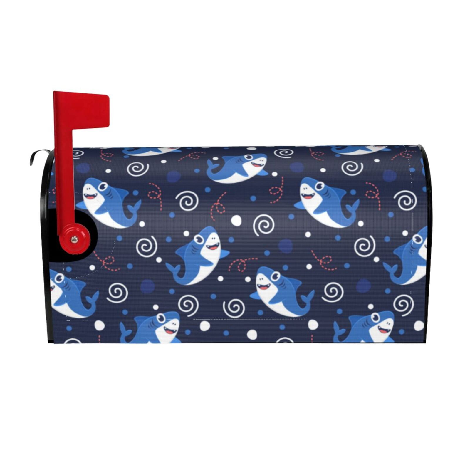 Mailbox Covers Cartoon Cute Shark_A Waterproof mail Box Covers ...