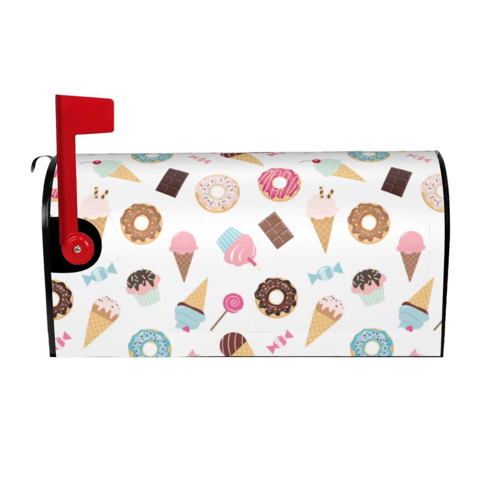 Mailbox Covers, Cartoon Donut Ice Cream Candy Welcome Cute Mailbox ...