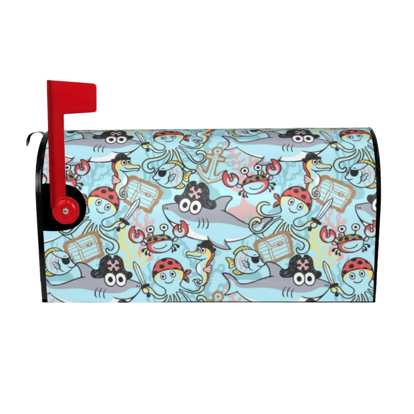 Mailbox Covers Cartoon Pirate Waterproof mail Box Covers, Magnetic ...