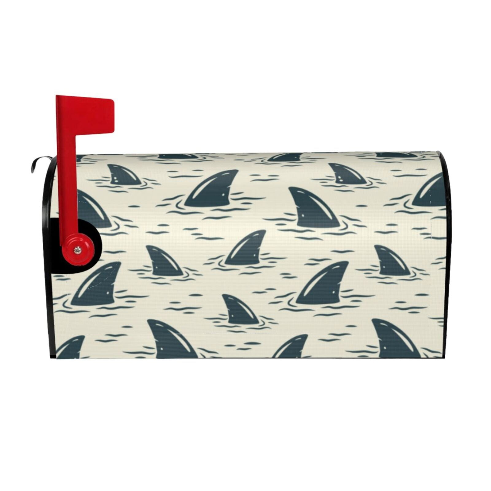Mailbox Covers, Cartoon Wavy Shark Fin Welcome Cute Mailbox Cover ...