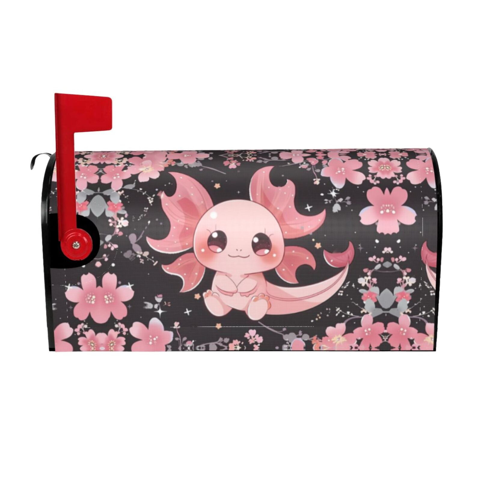 Mailbox Covers Chibi Axolotl Sakura Fantasy Waterproof mail Box Covers ...