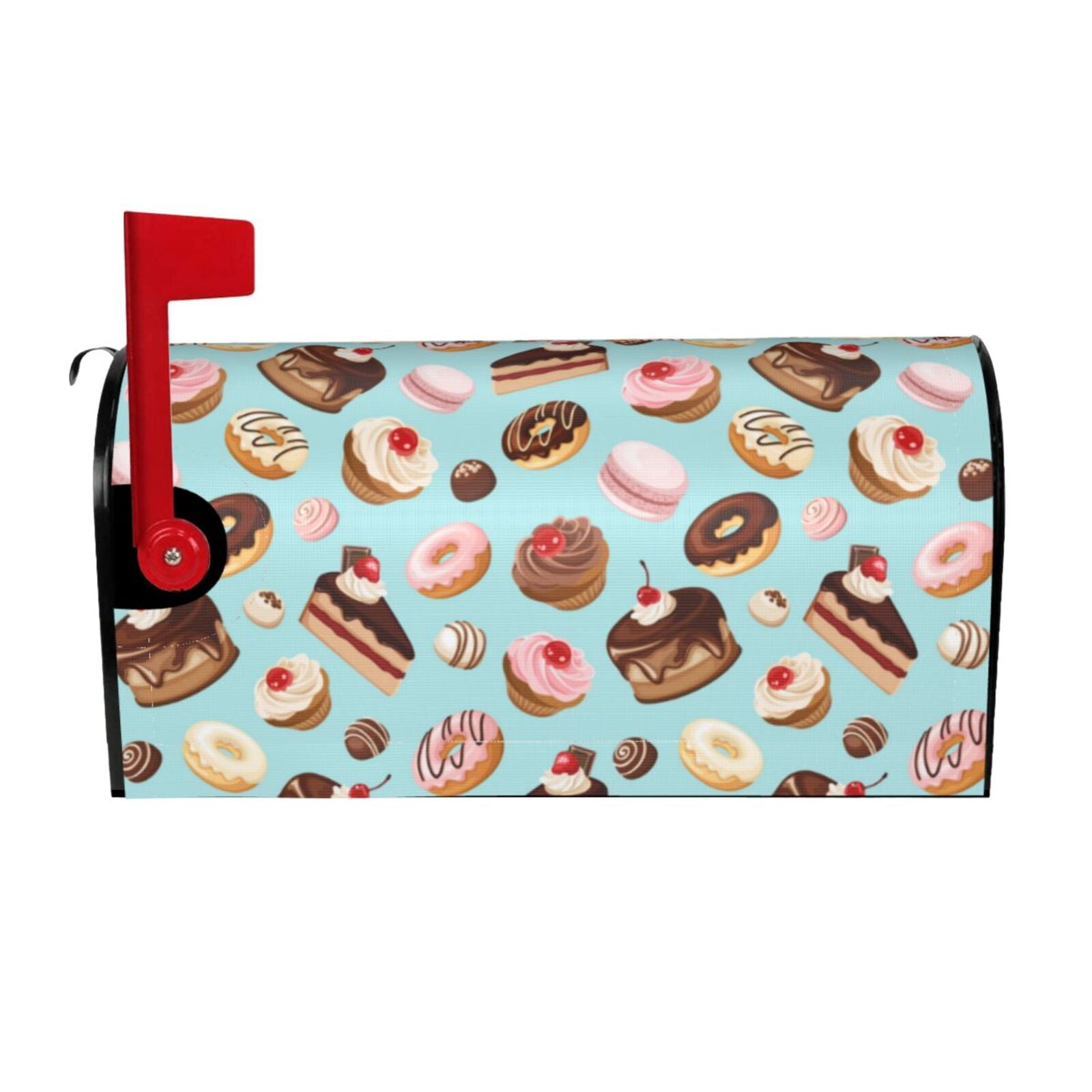 Mailbox Covers, Chocolate Cake Donut Print Welcome Cute Mailbox Cover ...