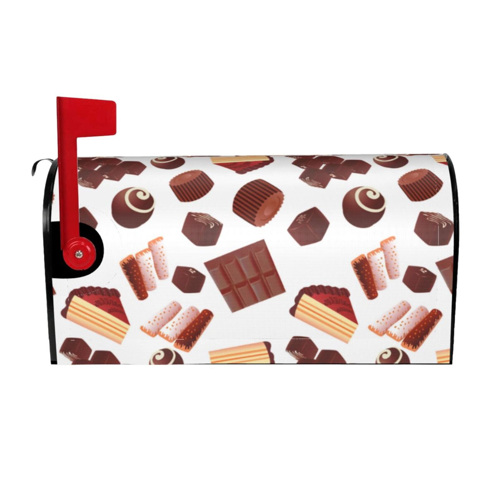 Mailbox Covers, Chocolate Print No.J93 Welcome Cute Mailbox Cover ...