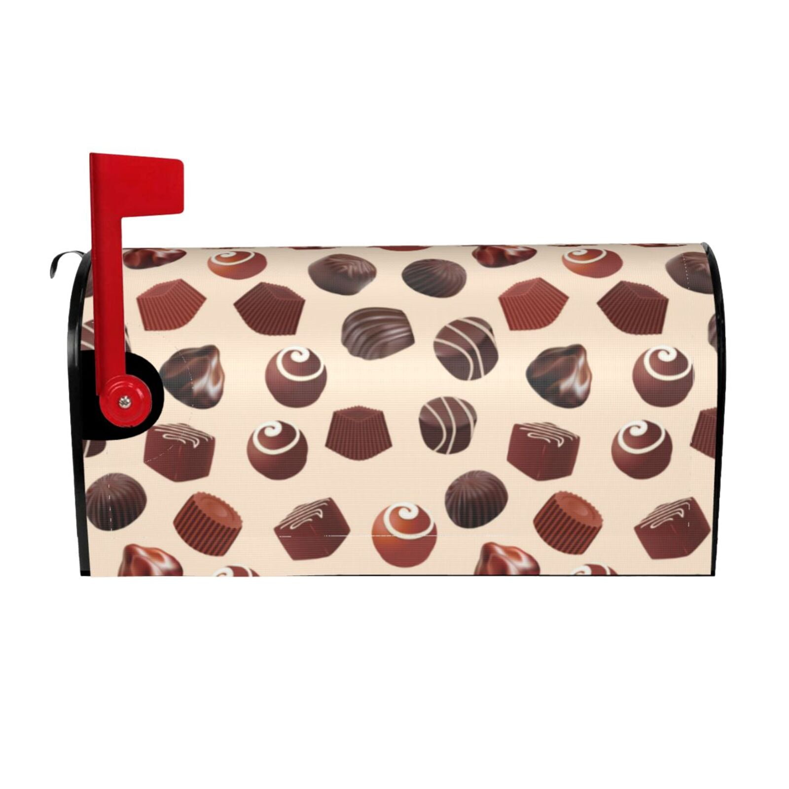 Mailbox Covers, Chocolate Print No.J94 Welcome Cute Mailbox Cover ...