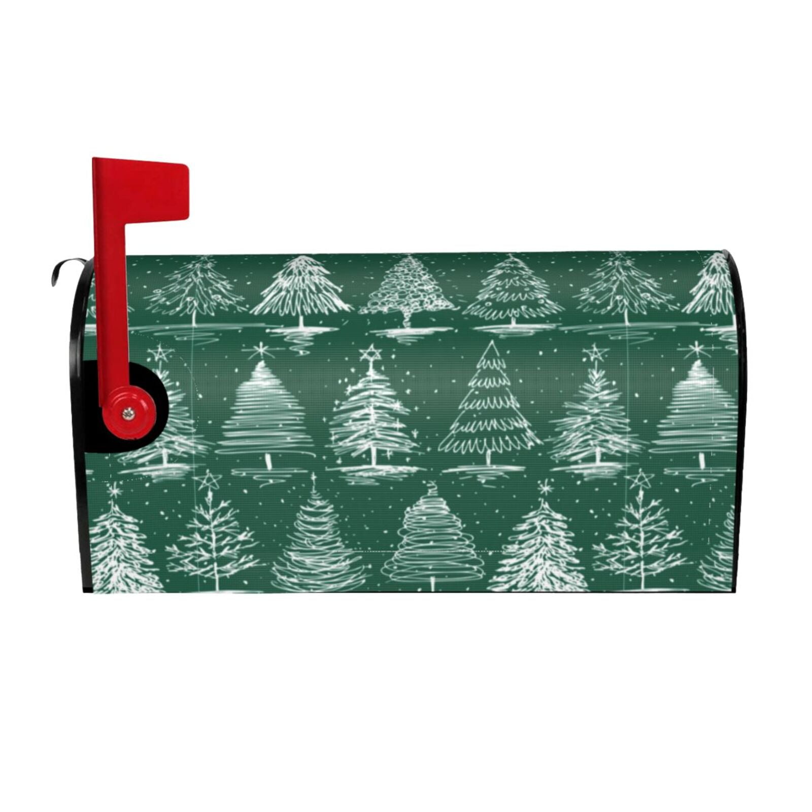 Mailbox Covers Christmas Trees Waterproof mail Box Covers, Magnetic ...