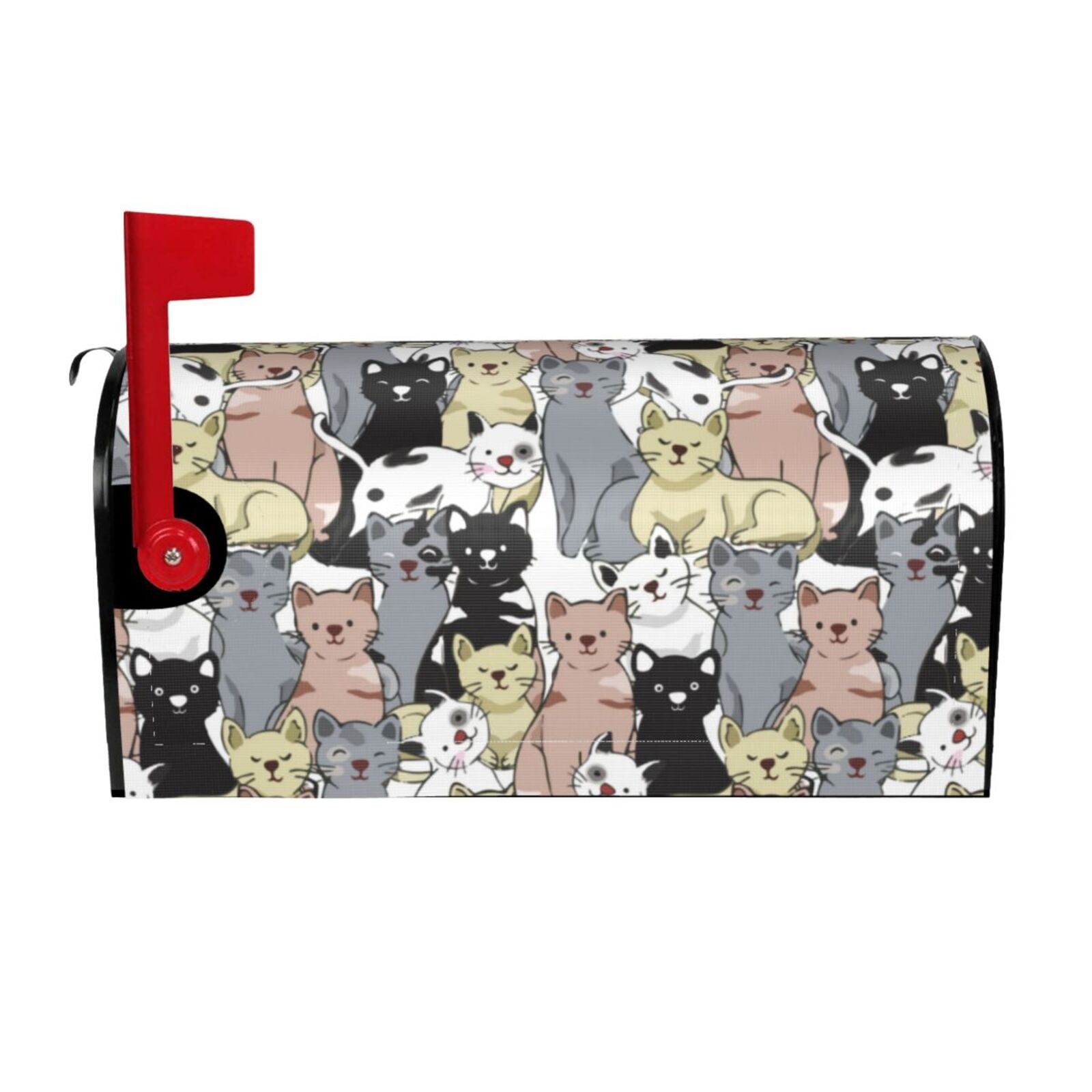 Mailbox Covers Classic Cute Cartoon Cat_A Waterproof mail Box Covers ...